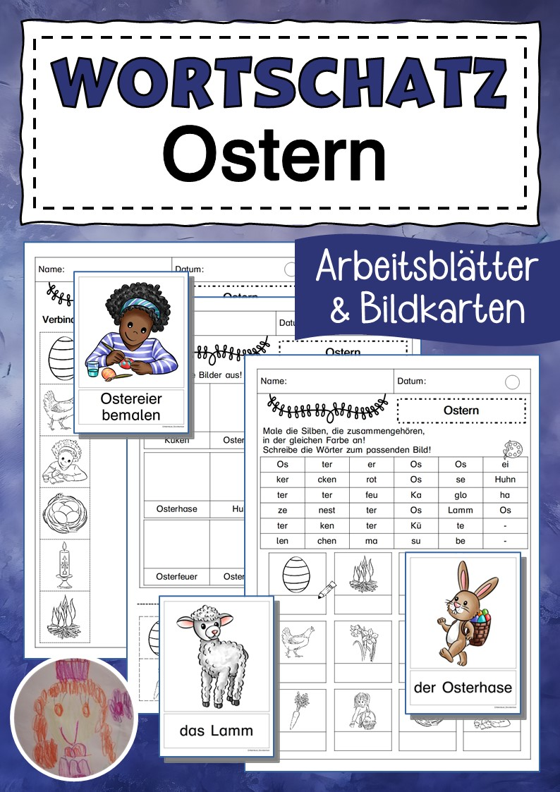Wortschatz: Ostern - Arbeitsblätter und Bildkarten (DaZ / DaF ...