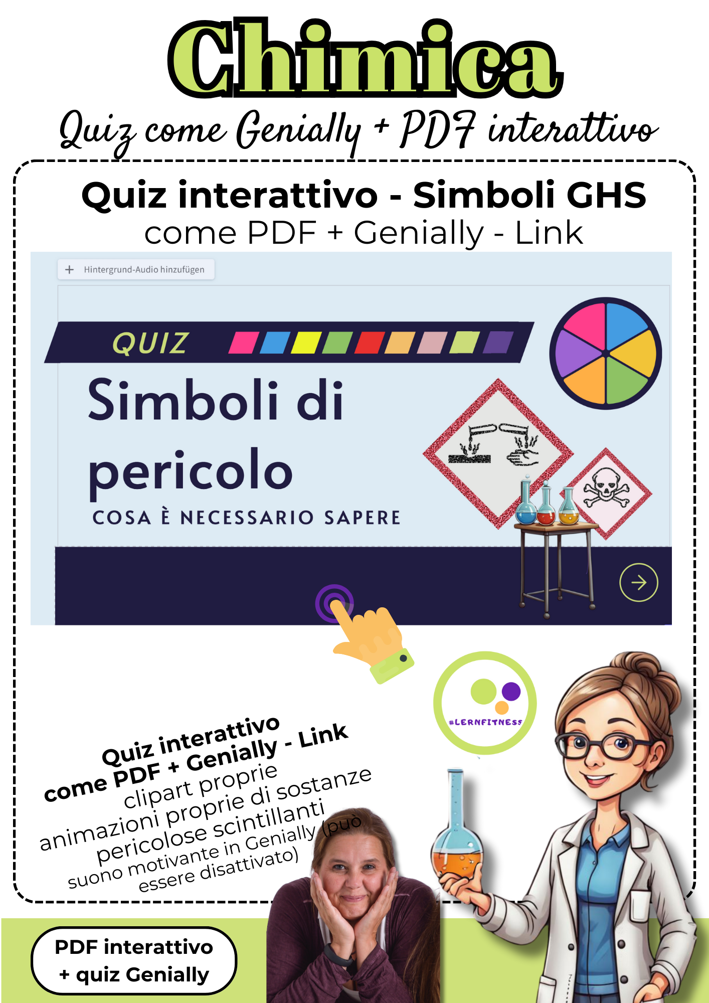 Chimica | GHS Simboli | quiz interattivo Genially + PDF - Materiale didattico per le materie ...