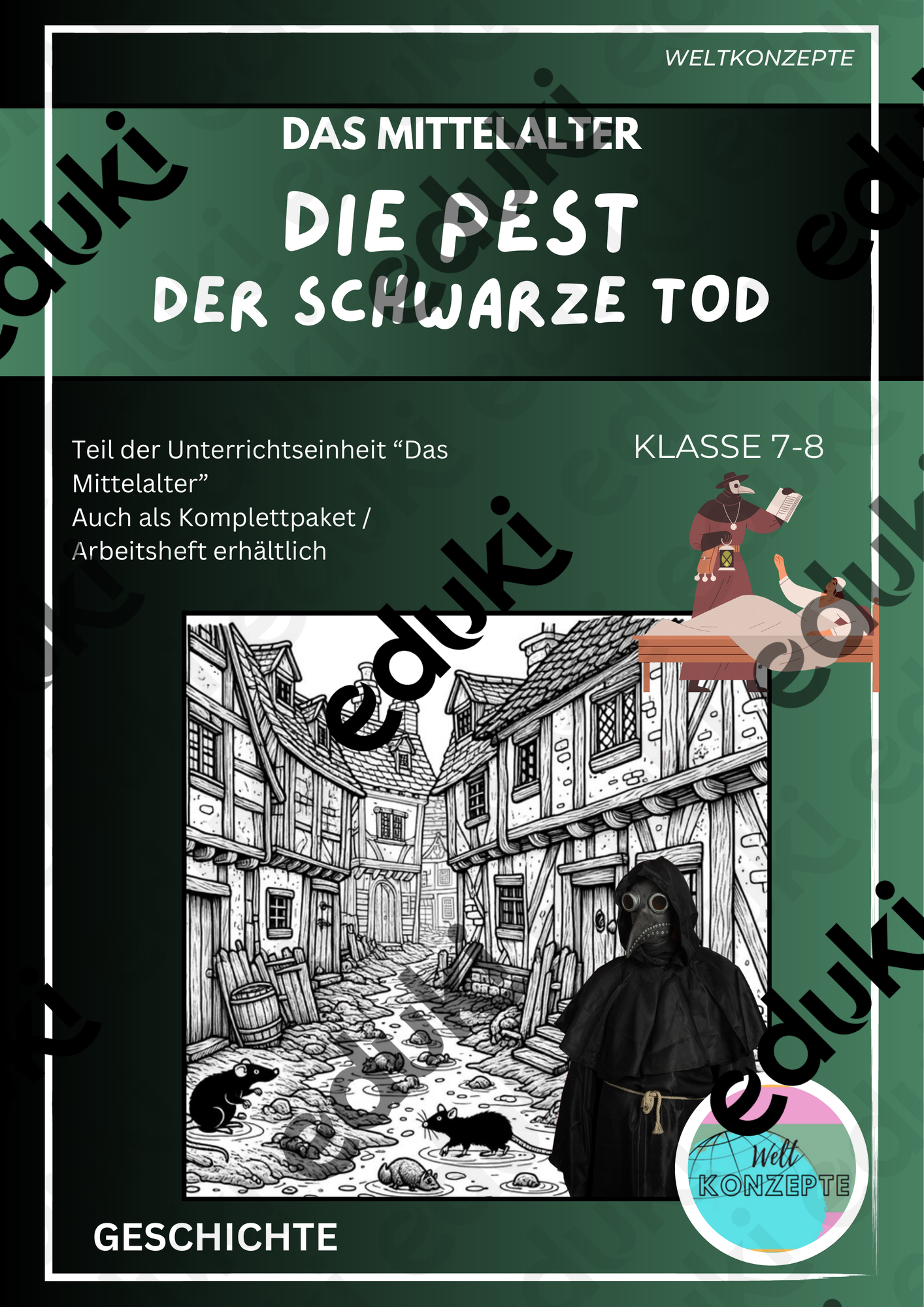 Die Pest - Der schwarze Tod im Mittelalter – Unterrichtsmaterial im ...