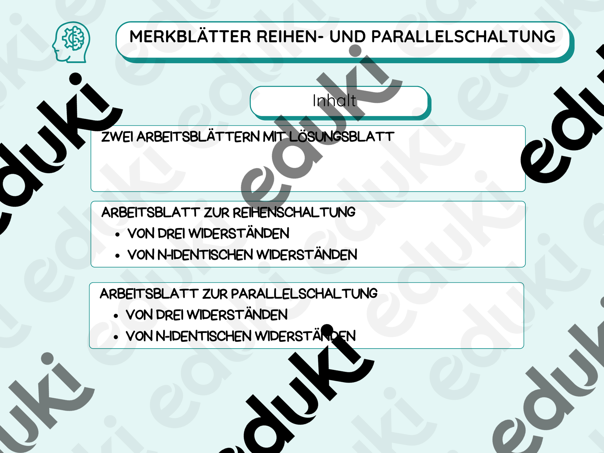 Merkblätter Reihen- und Parallelschaltung – Unterrichtsmaterial in den ...