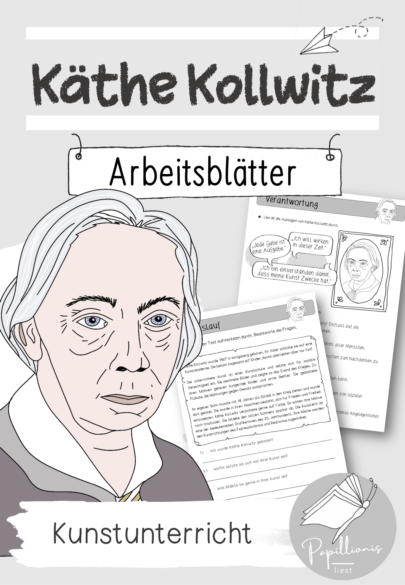 Materialpaket "Käthe Kollwitz" – Unterrichtsmaterial im Fach Kunst