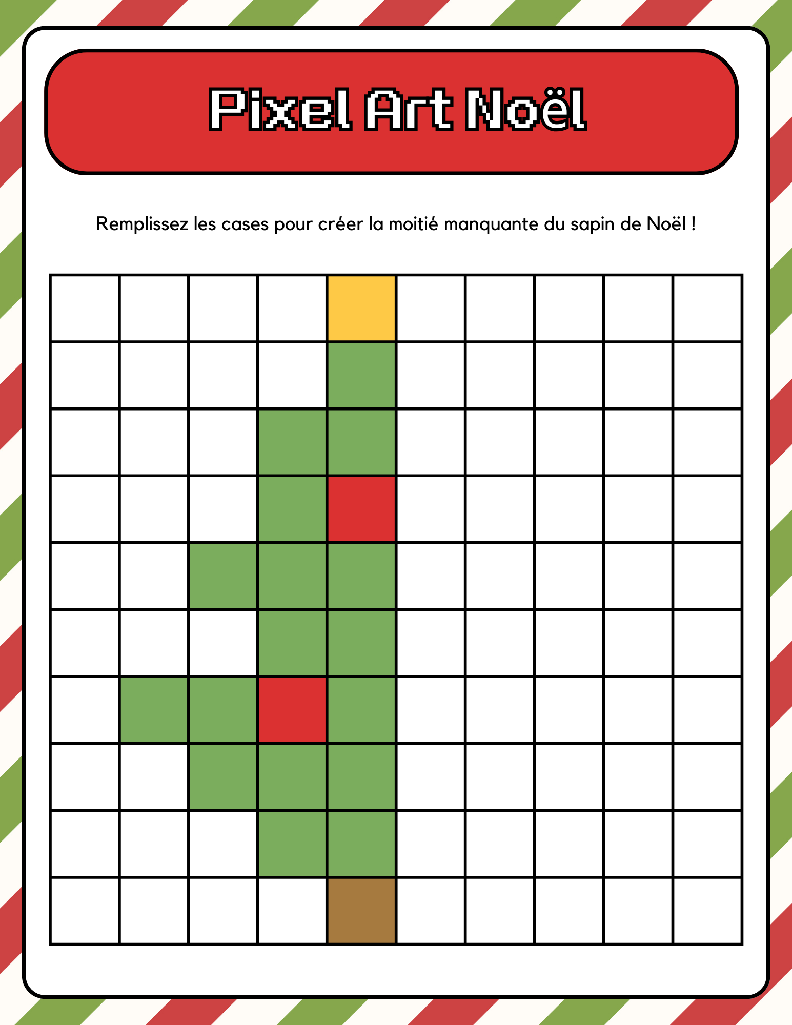 Pixel Art Noël +6 fiches d'activités - Ressource pédagogique pour les ...