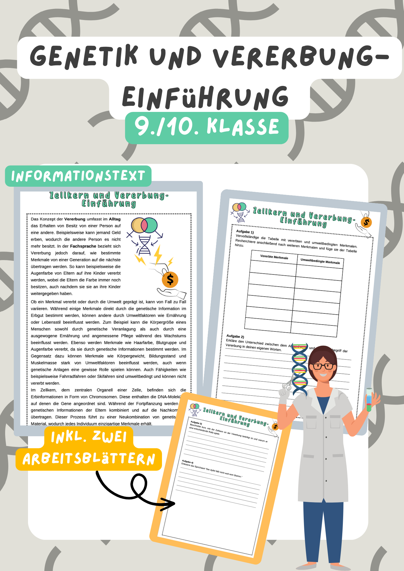 Genetik und Vererbung- Einführung | Unterrichtsreihe Genetik ...