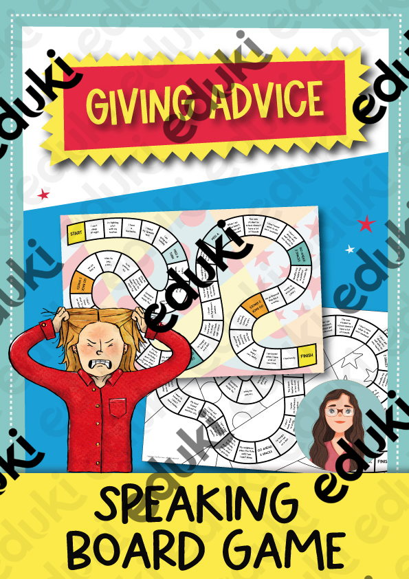 Giving advice: speaking board game / Brettspiel (Englisch ...