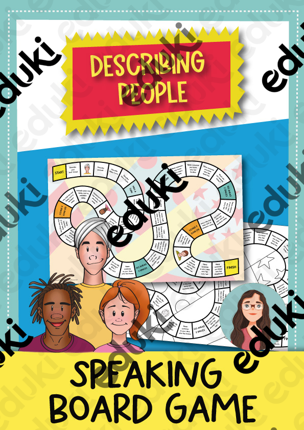 Describing People: speaking board game; juego de conversación (inglés ...