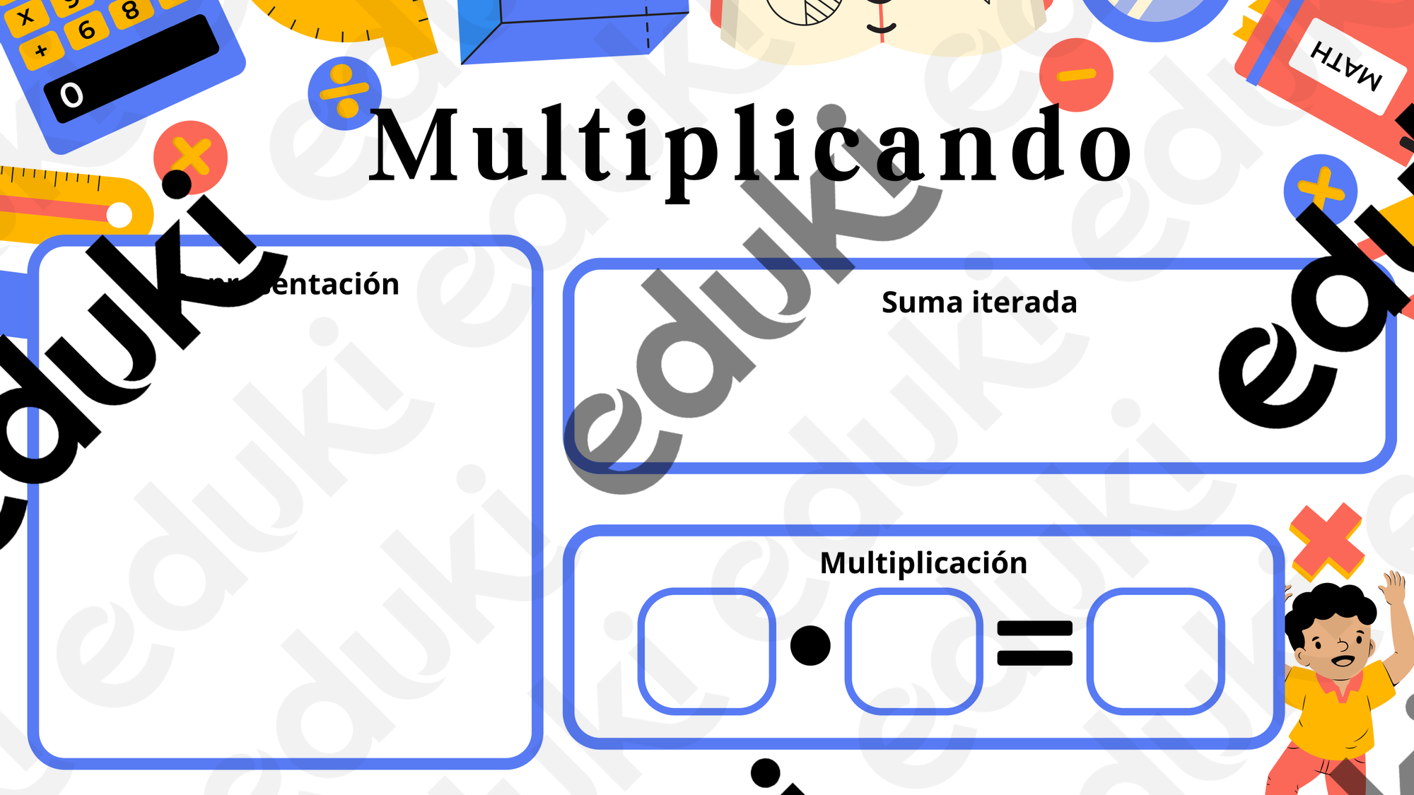 Plantilla "Estrategias para multiplicar" - material de la siguiente ...