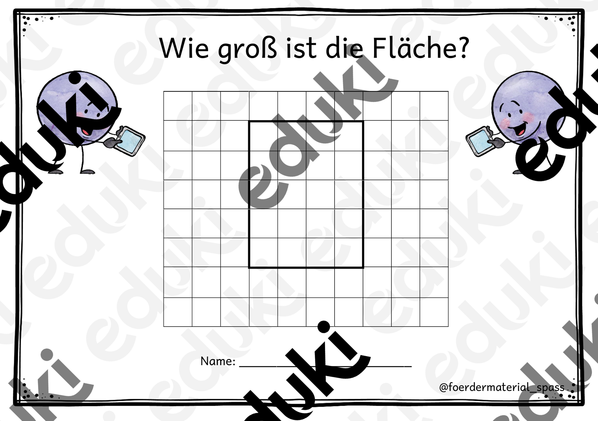 Flächeninhalt - Quadratzentimeter - Arbeitsheft – Unterrichtsmaterial ...