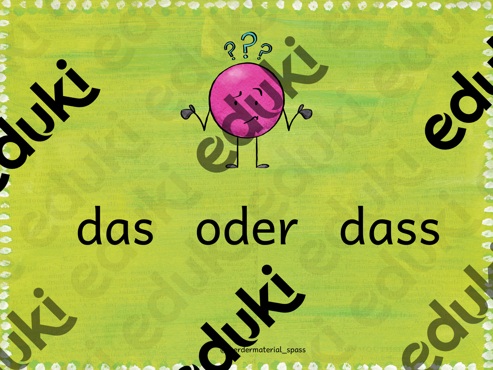 das oder dass - interaktiv – Unterrichtsmaterial im Fach Deutsch