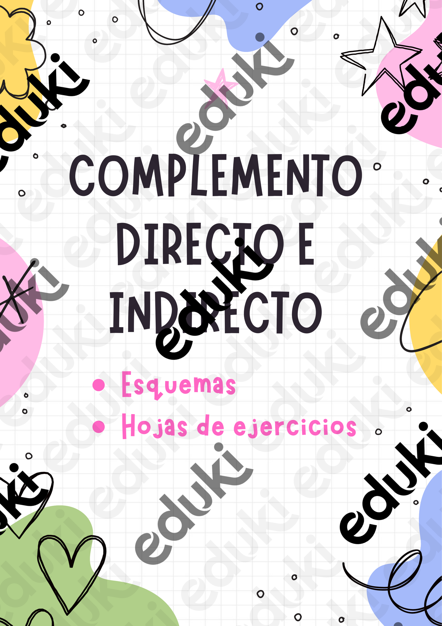 COMPLEMENTO DIRECTO E INDIRECTO - material de la siguiente asignatura Lengua y literatura