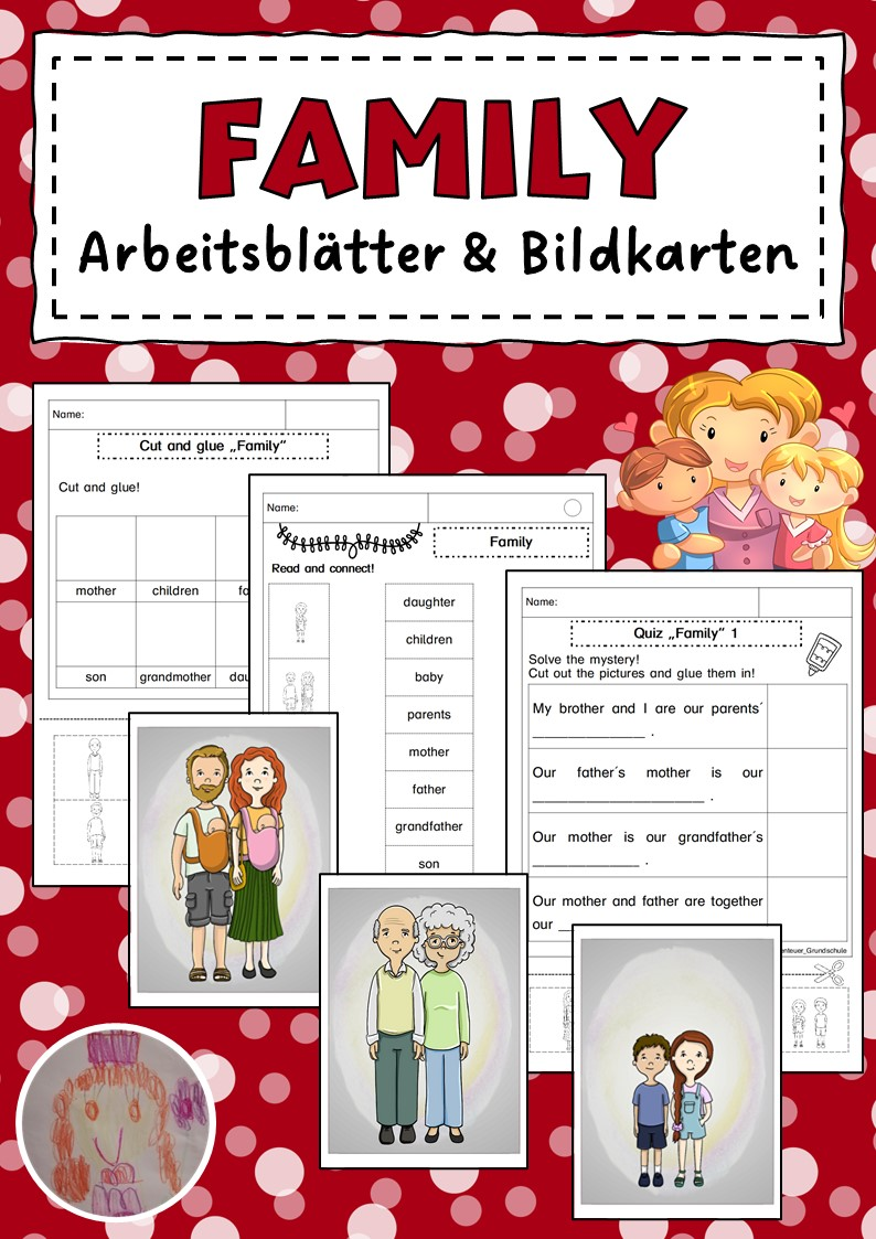 Family - Picture Cards and Worksheets – Unterrichtsmaterial im Fach ...