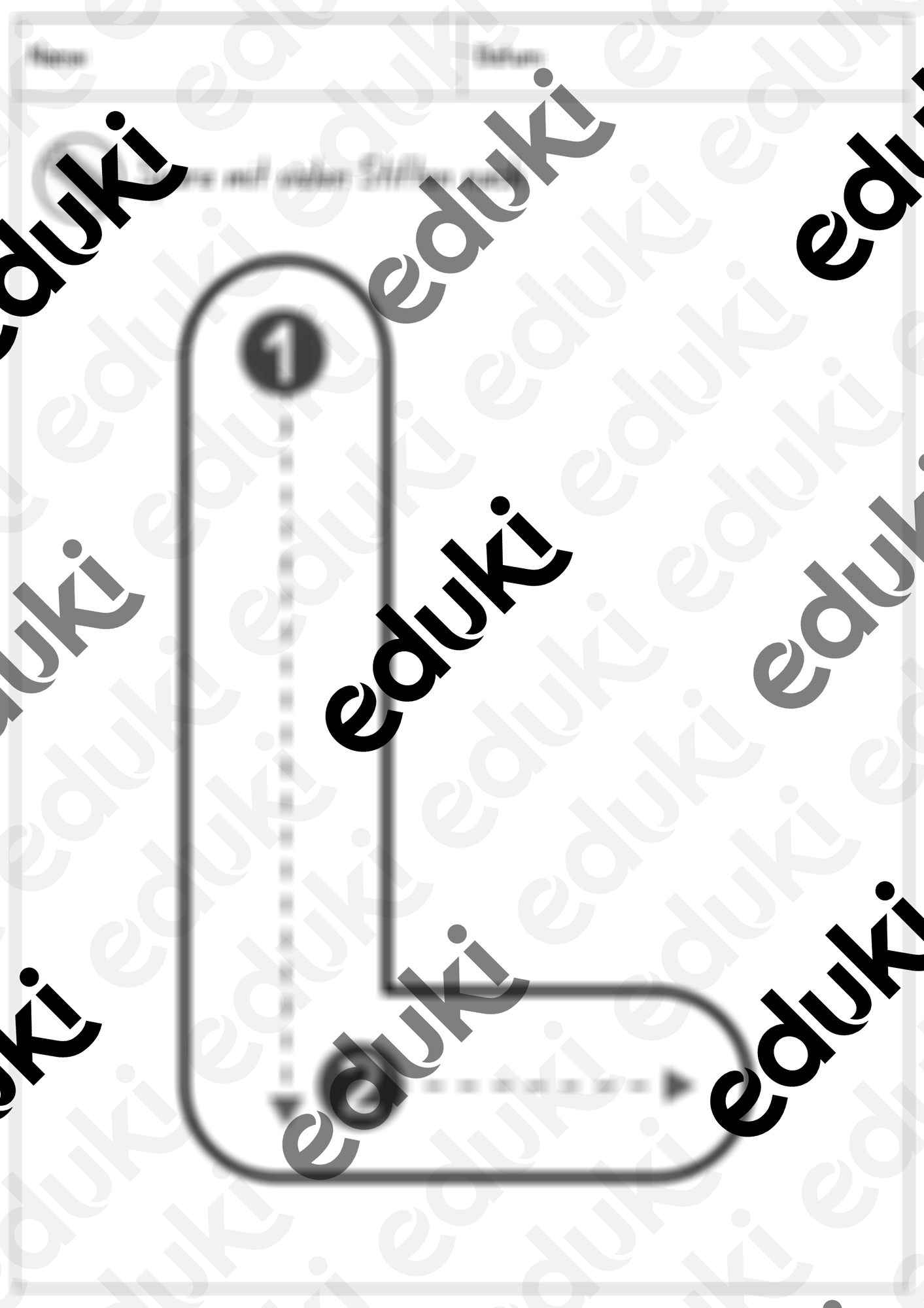 Nachspuren Buchstabeneinführung - L – Unterrichtsmaterial im Fach Deutsch