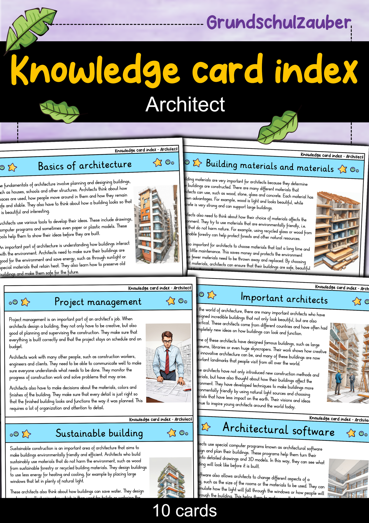Architect - Knowledge card index - Professions (English ...