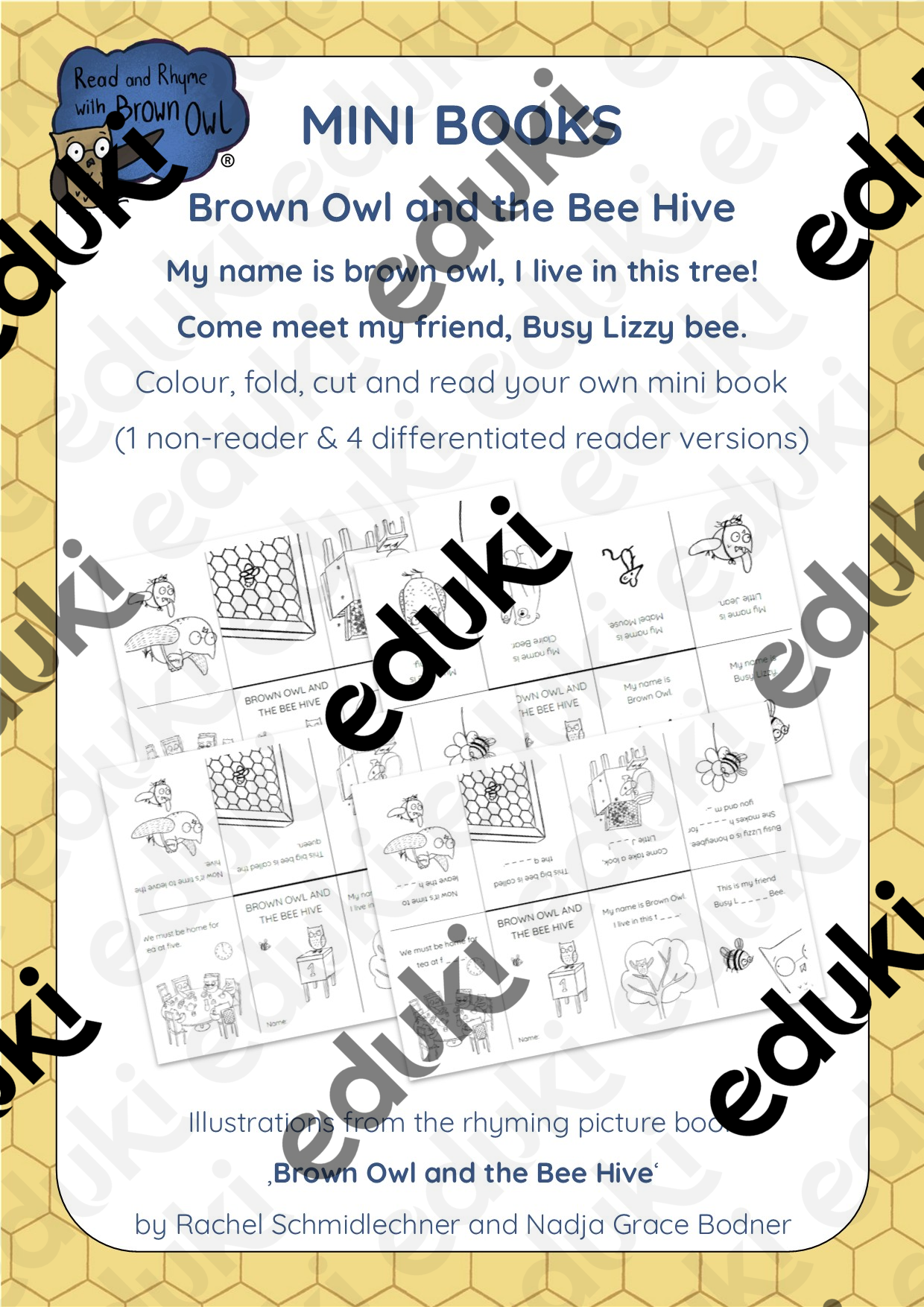 Brown Owl and the Bee Hive - MINI BOOKS – Unterrichtsmaterial in den ...