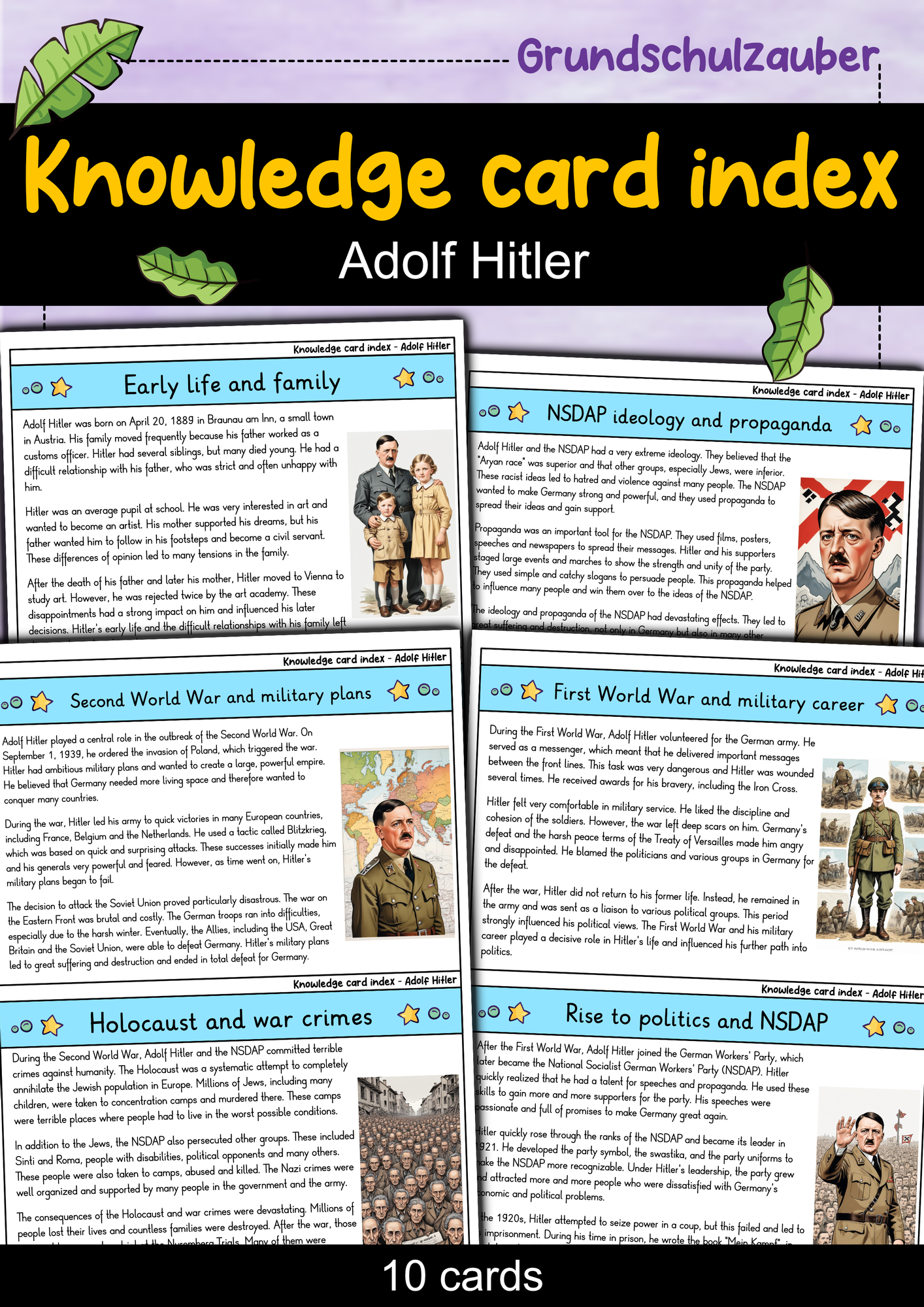 Adolf Hitler - Knowledge card index - Famous personalities (English ...