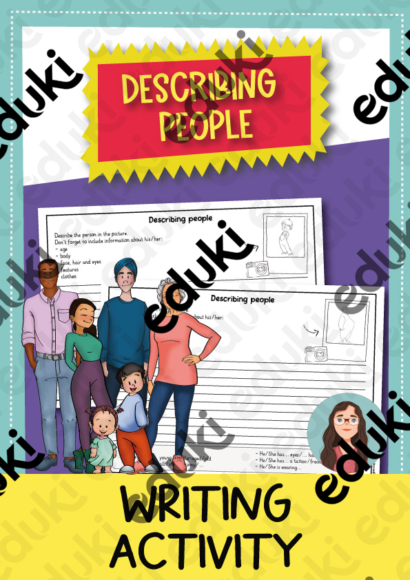 Describing People writing activity (inglés) - material de la siguiente ...