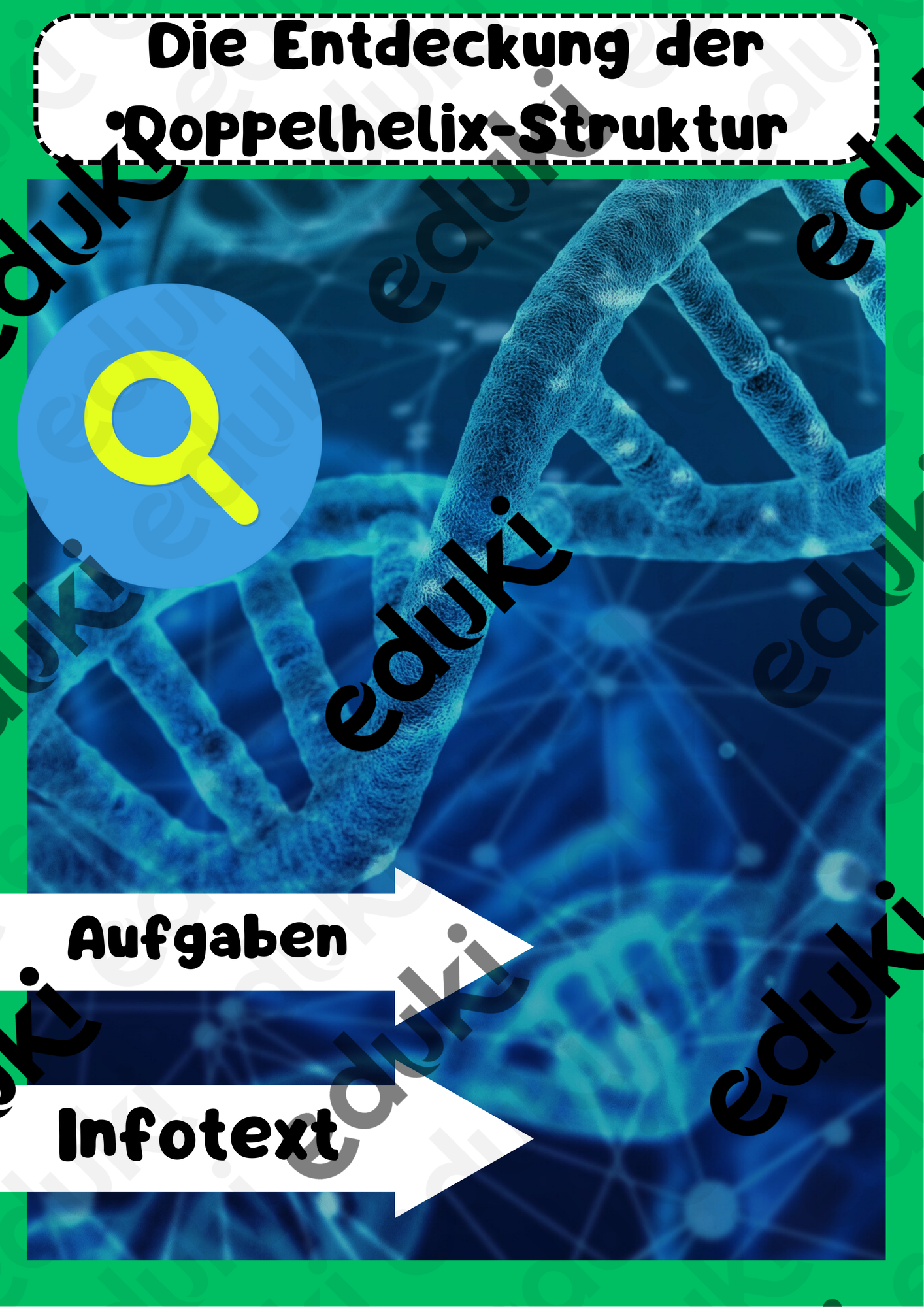 Entdeckung Doppelhelix Struktur DNA Watson Crick Genetik Biotechnologie ...