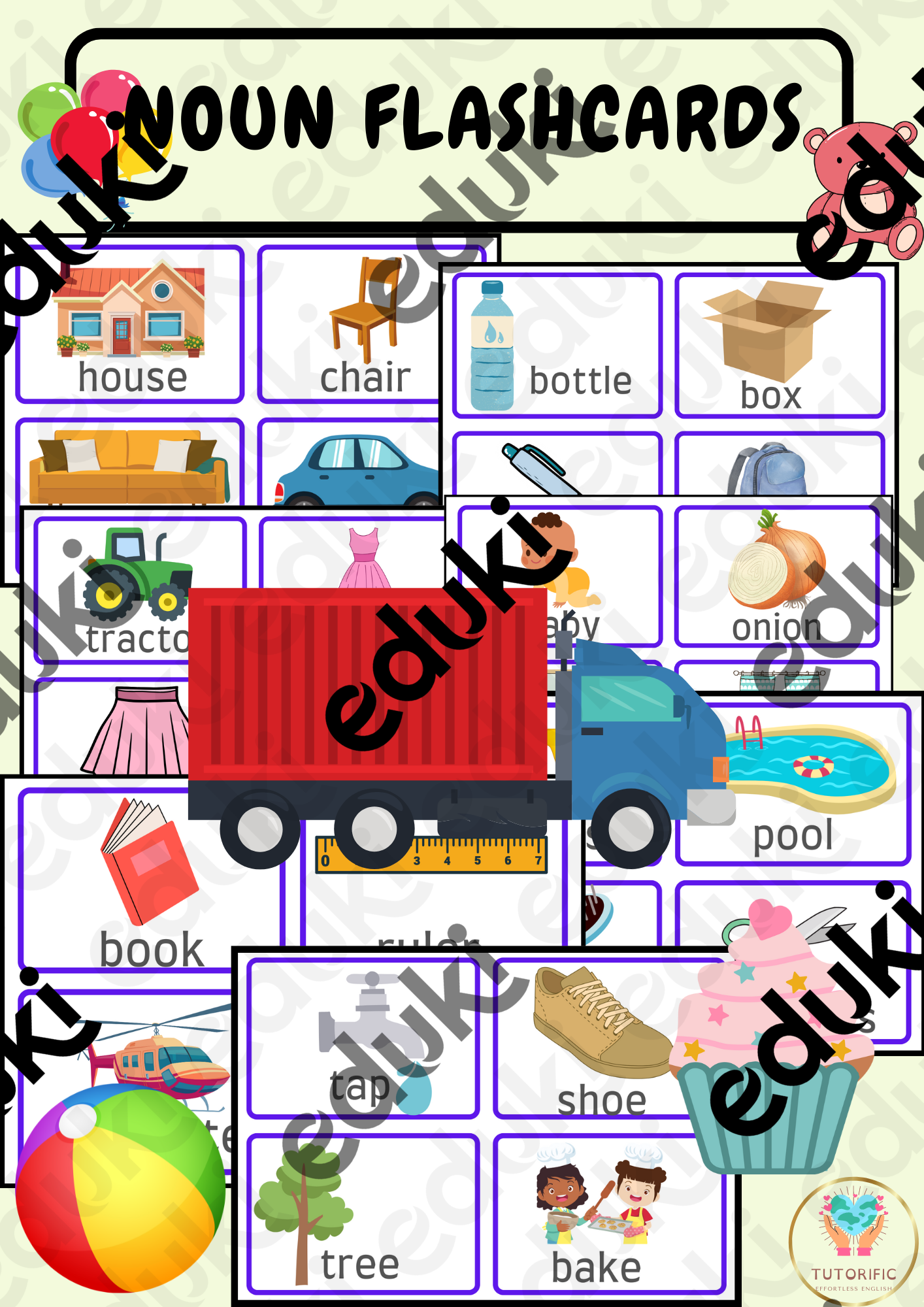 Noun Flashcards - material de la siguiente asignatura Inglés / English