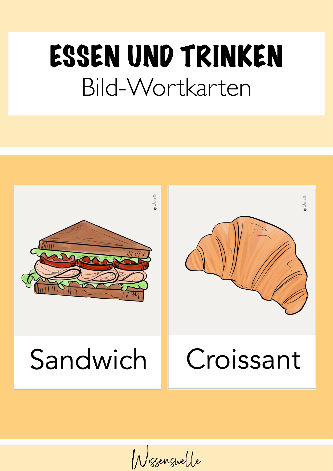 ESSEN - Tafelmaterial (Bild-und Wortkarten) – Unterrichtsmaterial im ...