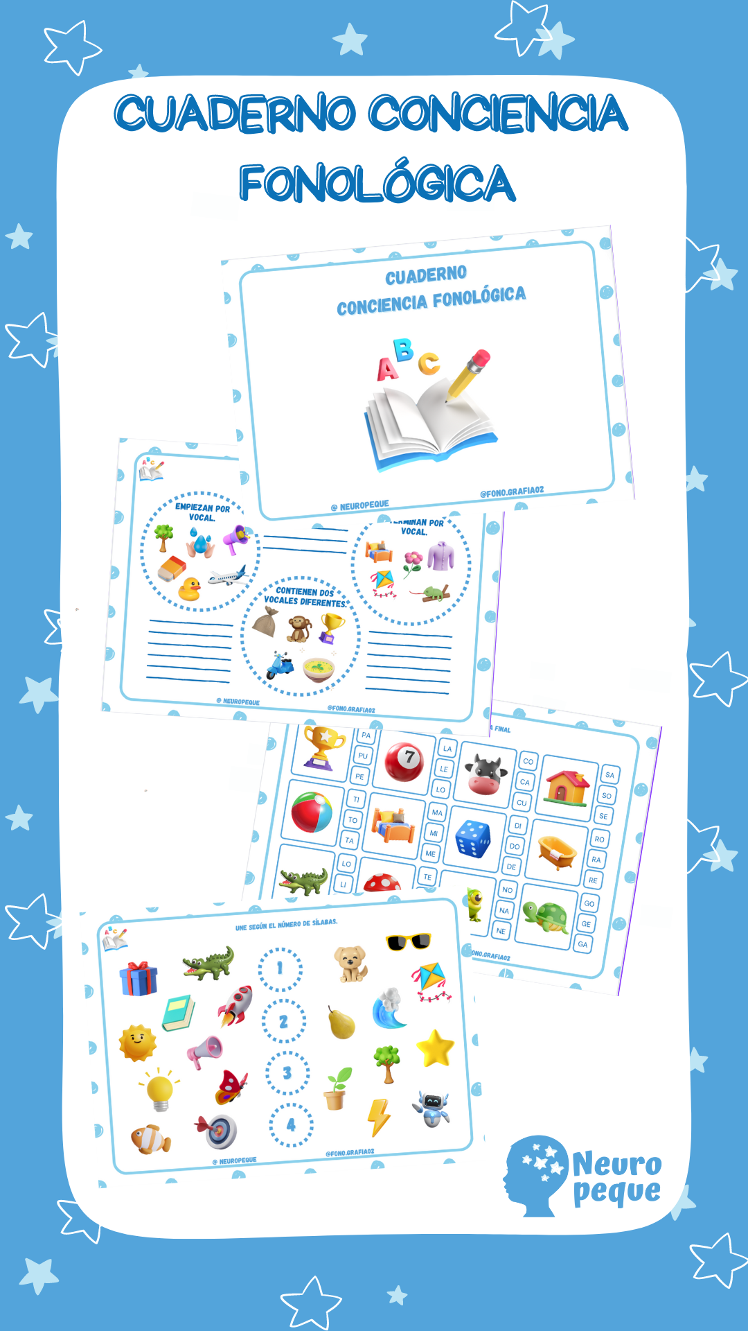 CUADERNO CONCIENCIA FONOLÓGICA - material de la siguiente asignatura ...