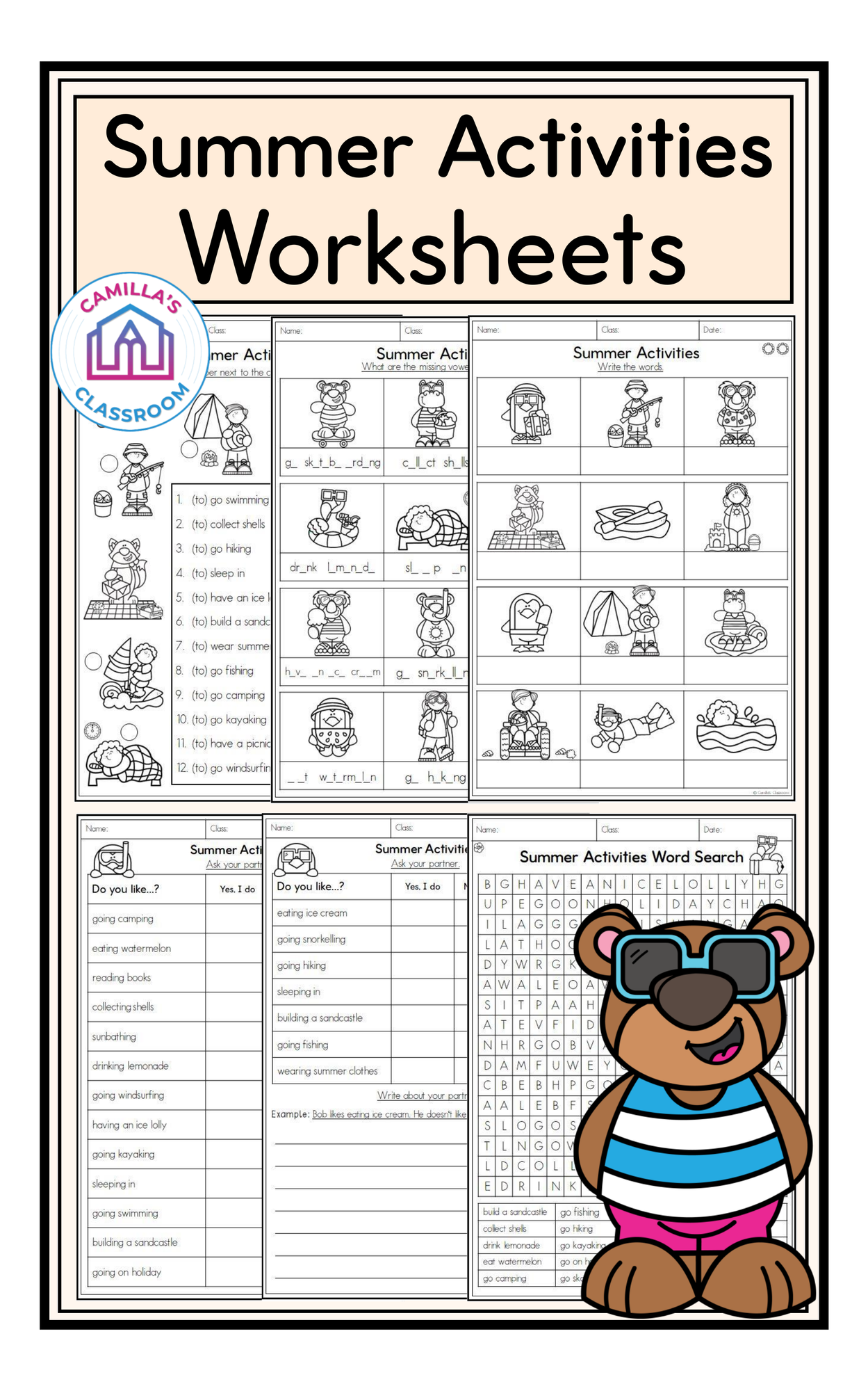 Summer Activities - Worksheets - material de la siguiente asignatura ...