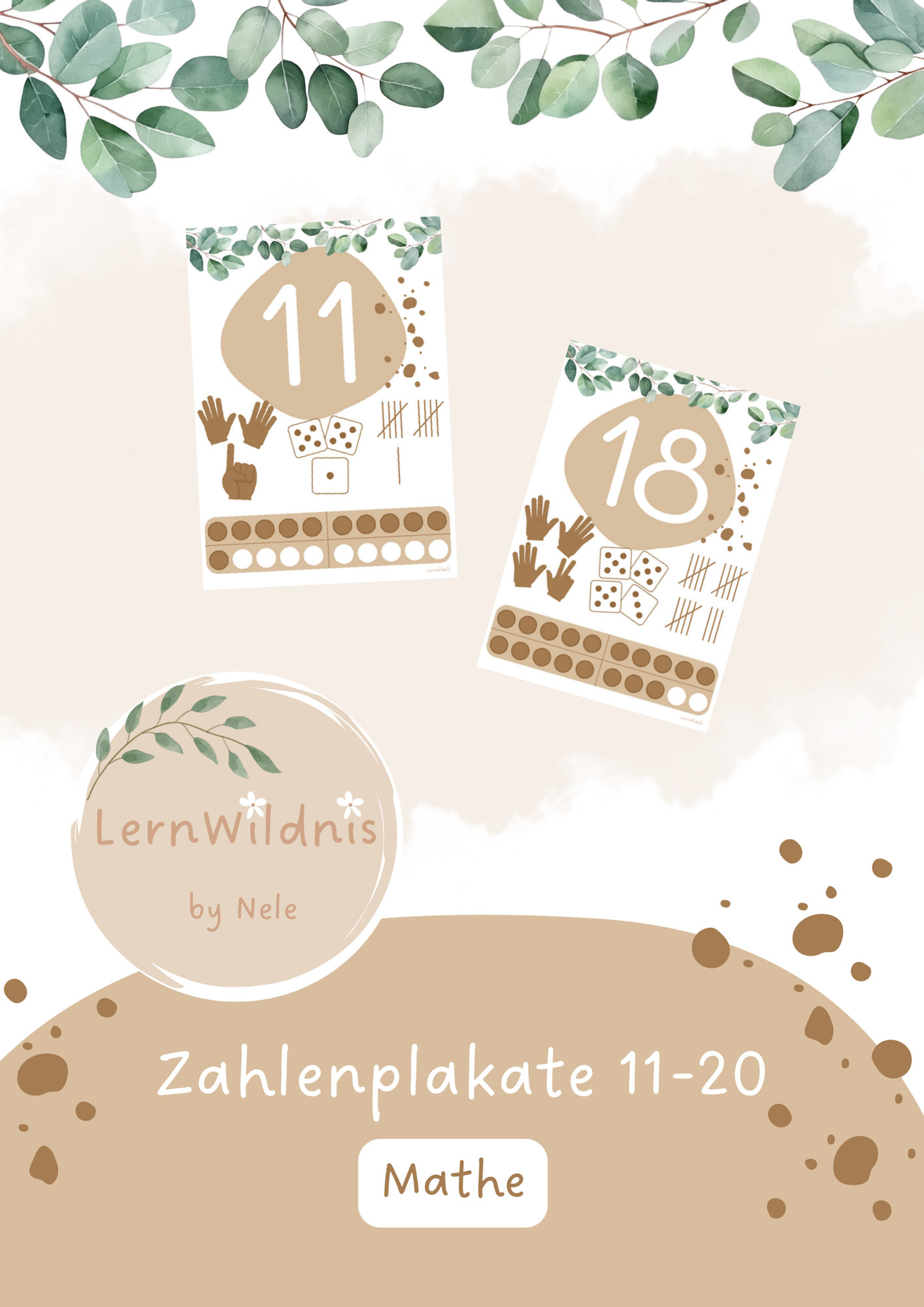 Zahlenplakate - 11-20 -Zahlen - Mathe - Boho - Plakate ...