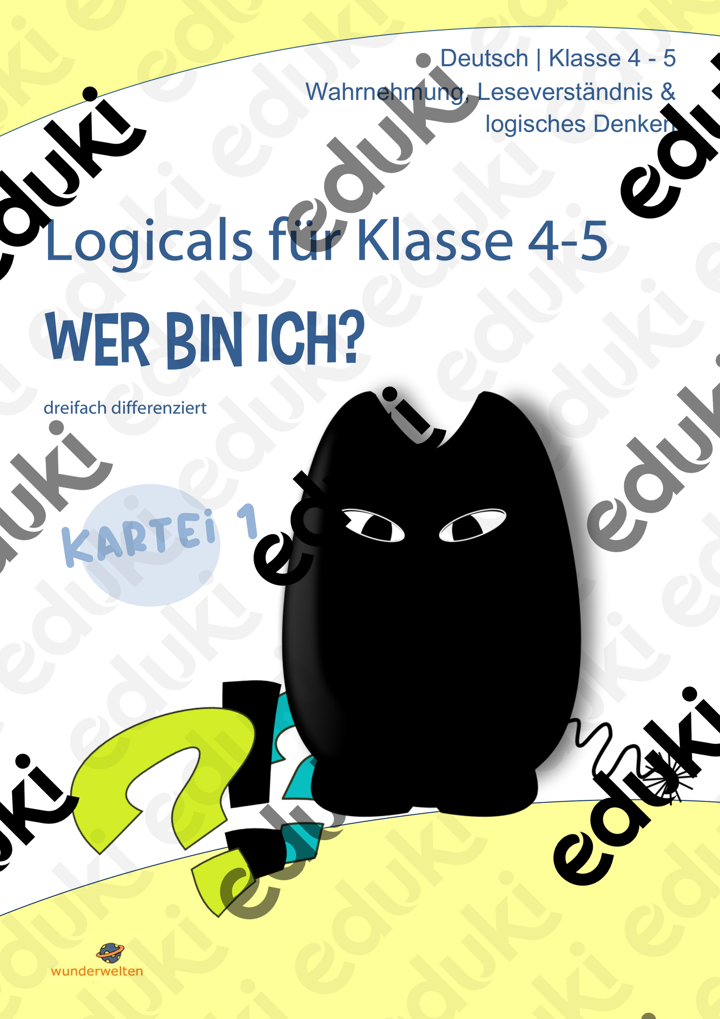 Logicals Klasse 4 - Logicals Klasse 5 - 30 Stück - Wer bin ich ...