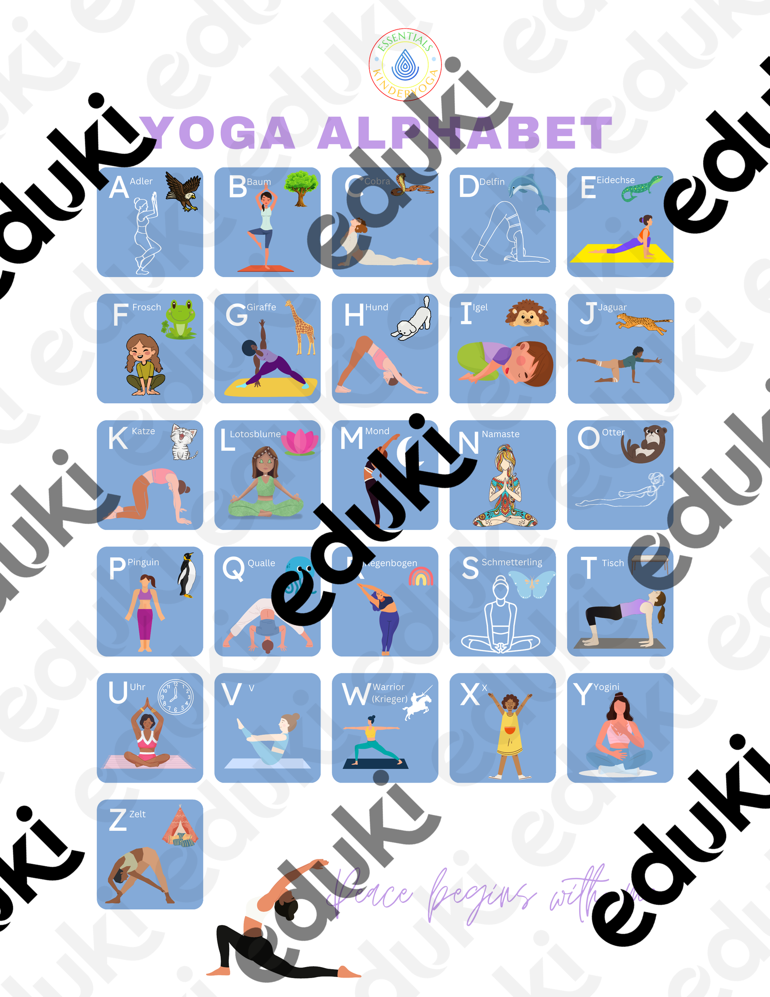 Yoga Alphabet – Unterrichtsmaterial im Fach Sport