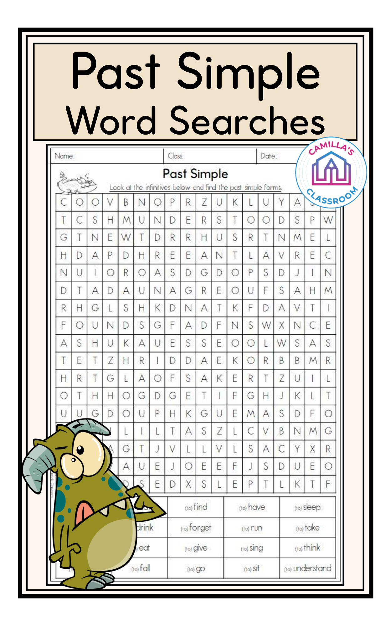 Past Simple - Word Searches - material de la siguiente asignatura ...