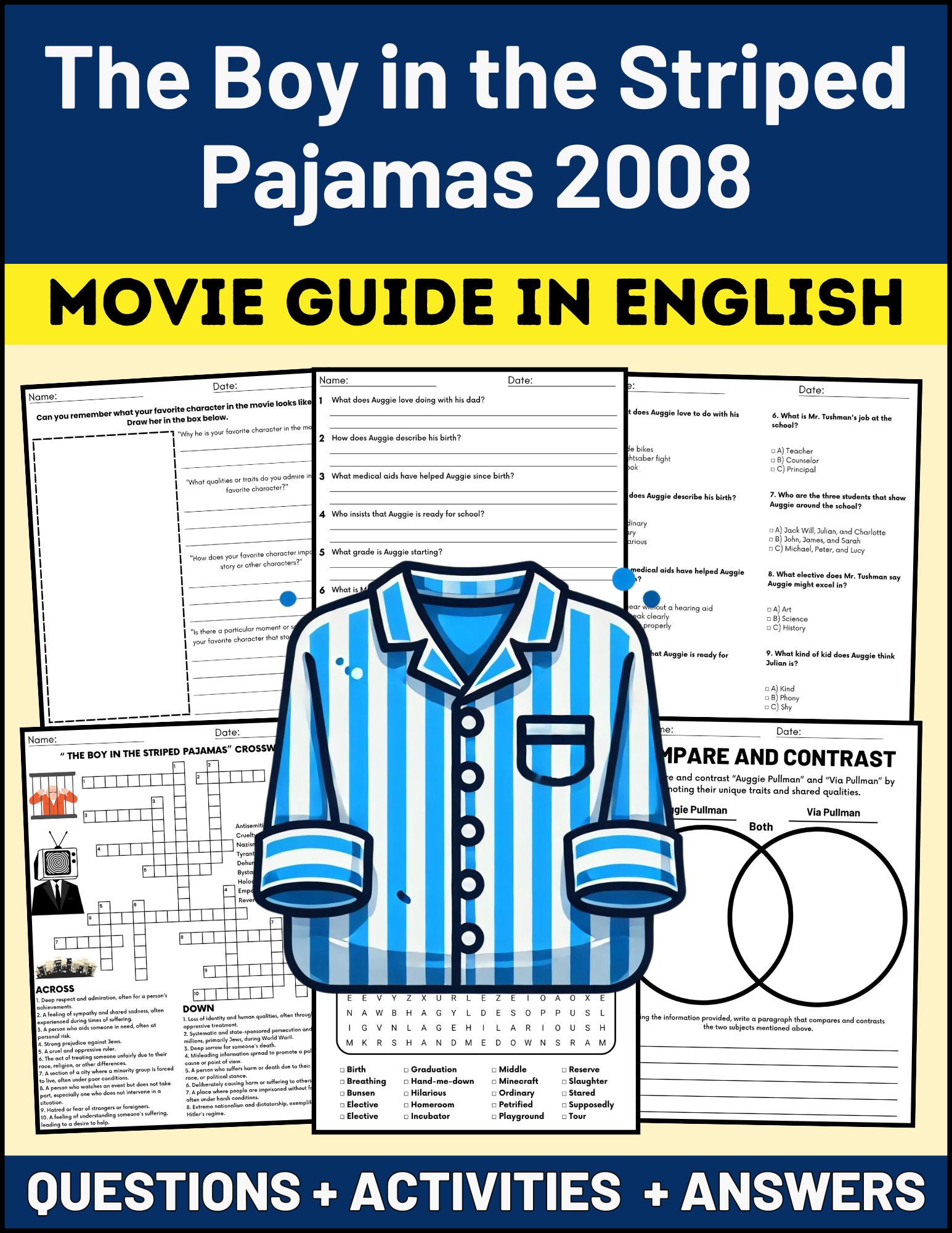 Movie Guide: "The Boy in the Striped Pajamas 2008" Questions ...