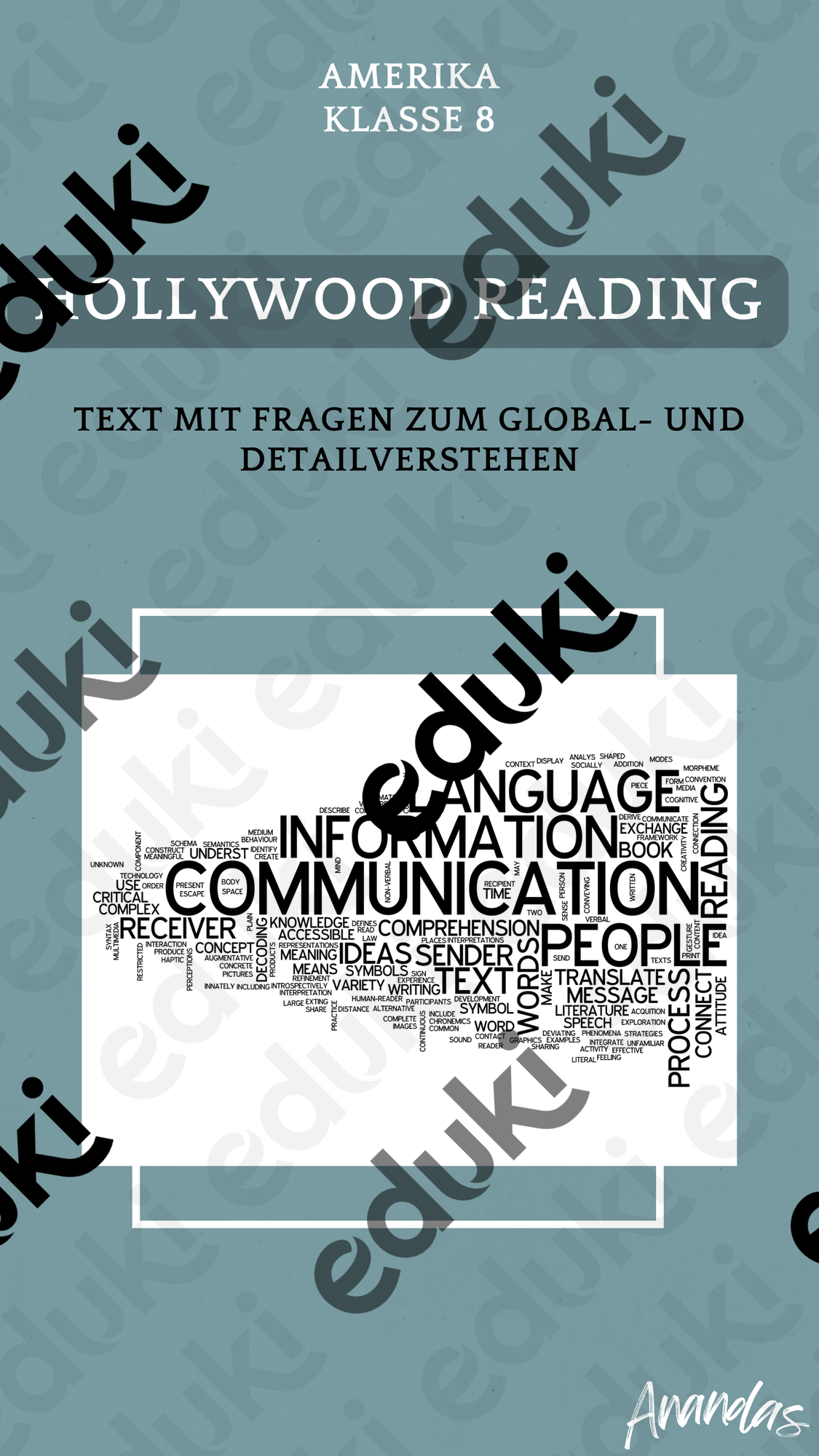 Hollywood_reading – Unterrichtsmaterial im Fach Englisch