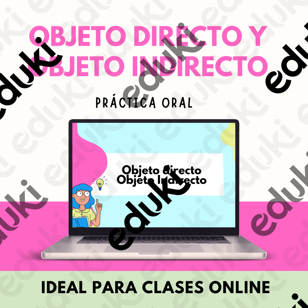 OBJETO DIRECTO OBJETO INDIRECTO CONVERSACIÓN - material de la siguiente ...