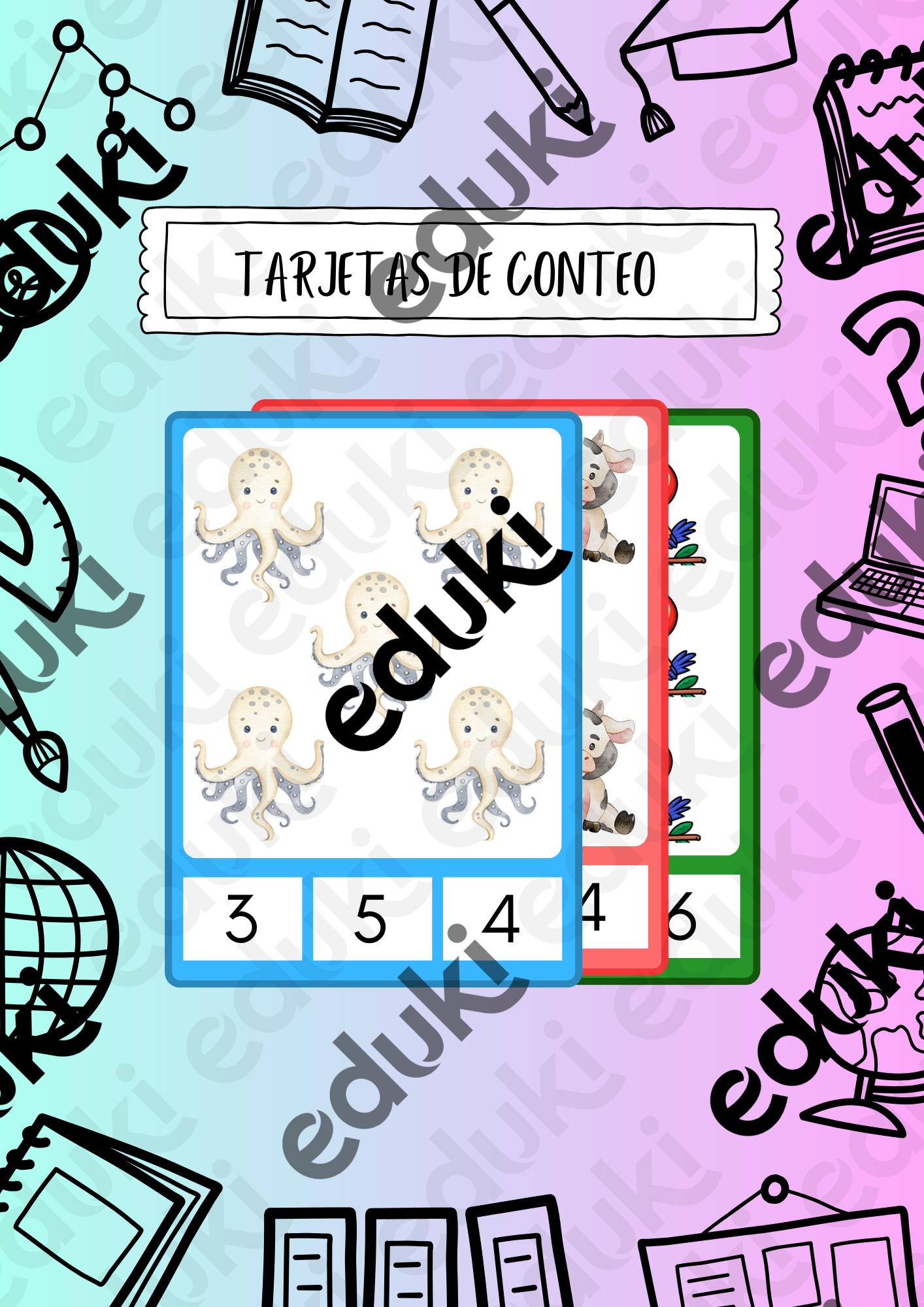 Tarjetas para trabajar el conteo - material de la siguiente asignatura ...