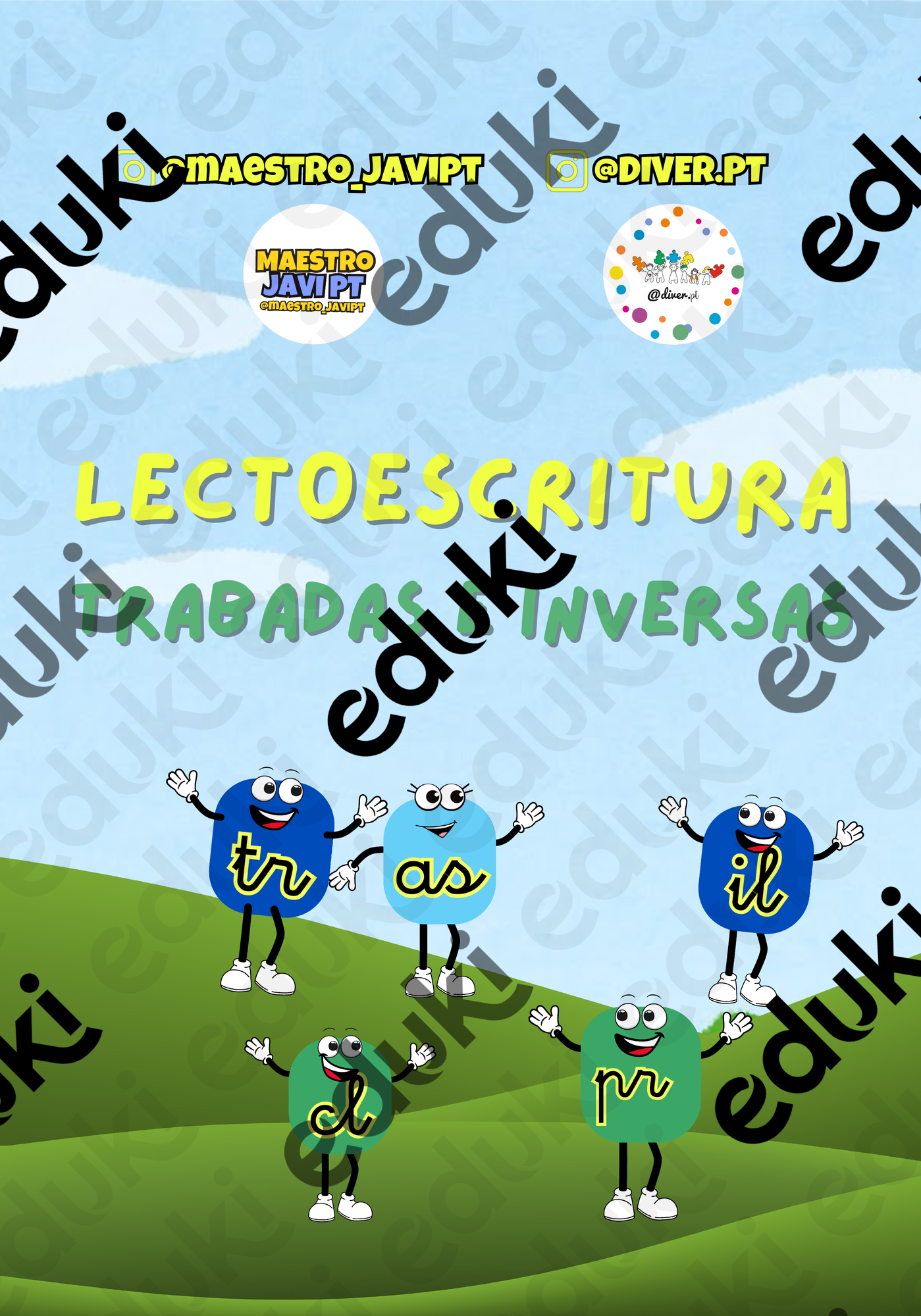 LECTOESCRITURA TRABADAS E INVERSAS - material de la siguiente ...