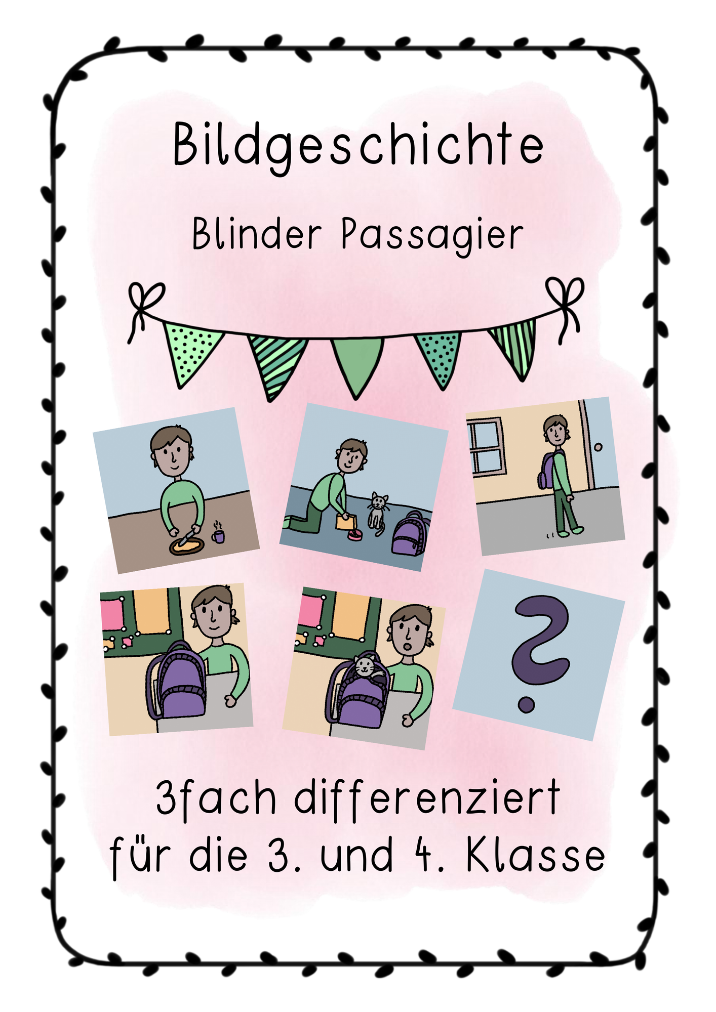 Bildgeschichte Blinder Passagier – Unterrichtsmaterial im Fach Deutsch