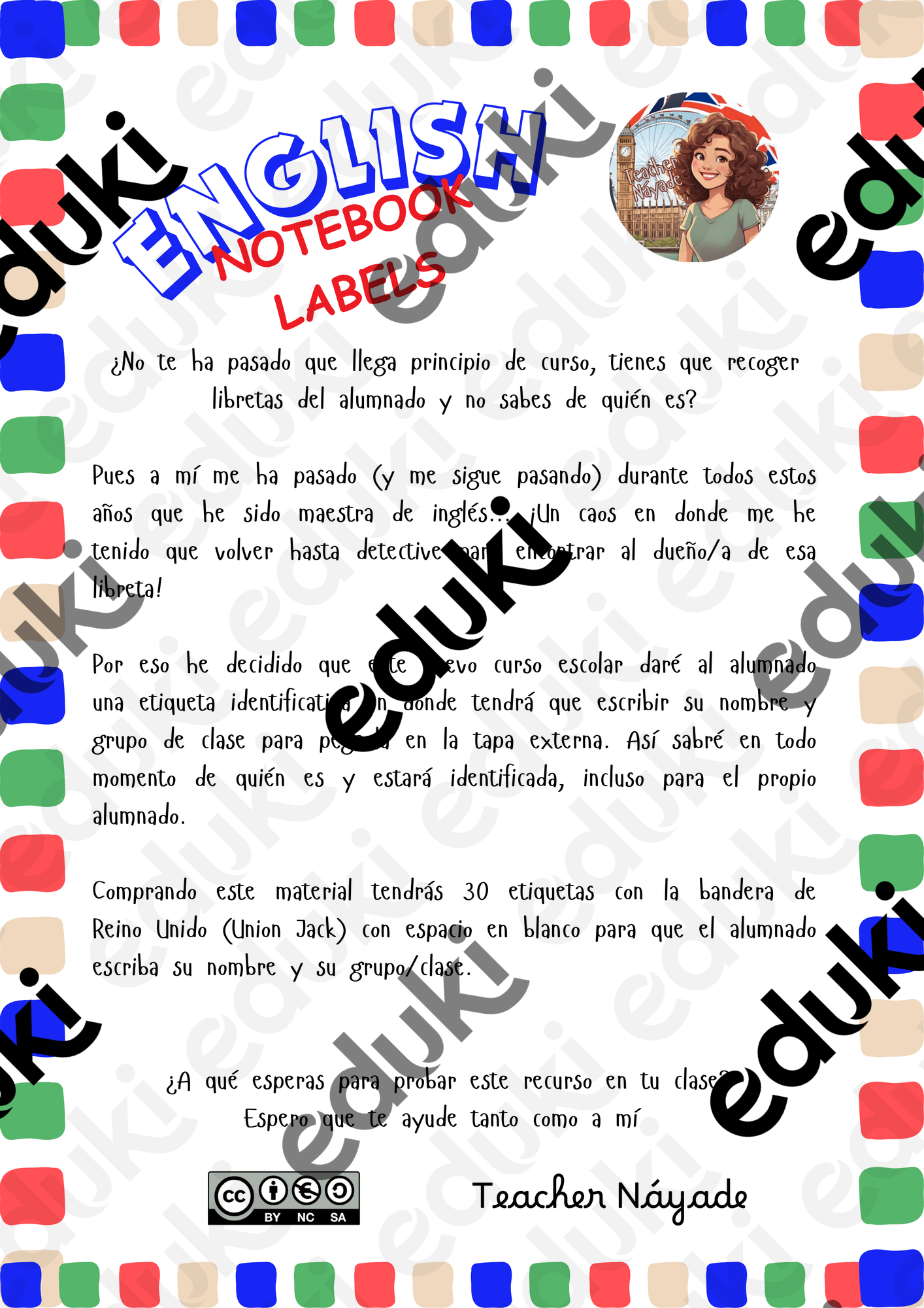 English Notebook Labels - material de la siguiente asignatura Inglés ...