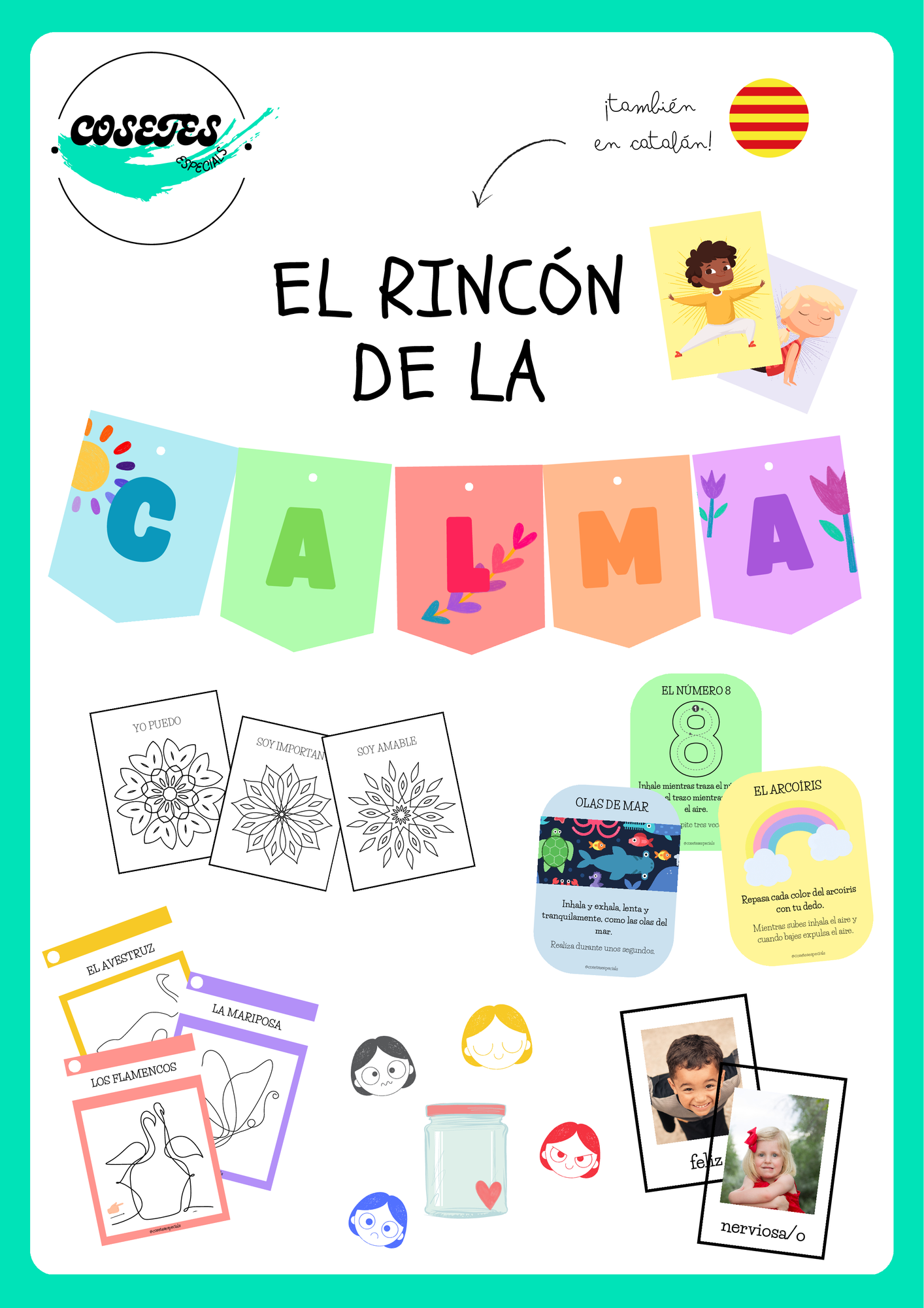 EL RINCÓN DE LA CALMA - material de la siguiente asignatura Educación socioemocional