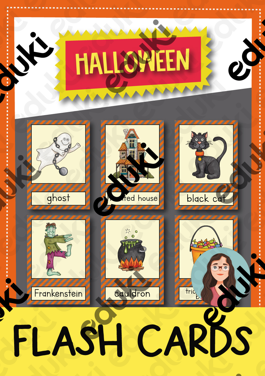 Halloween Flash Cards / Bildkarten (Englisch) – Unterrichtsmaterial im ...