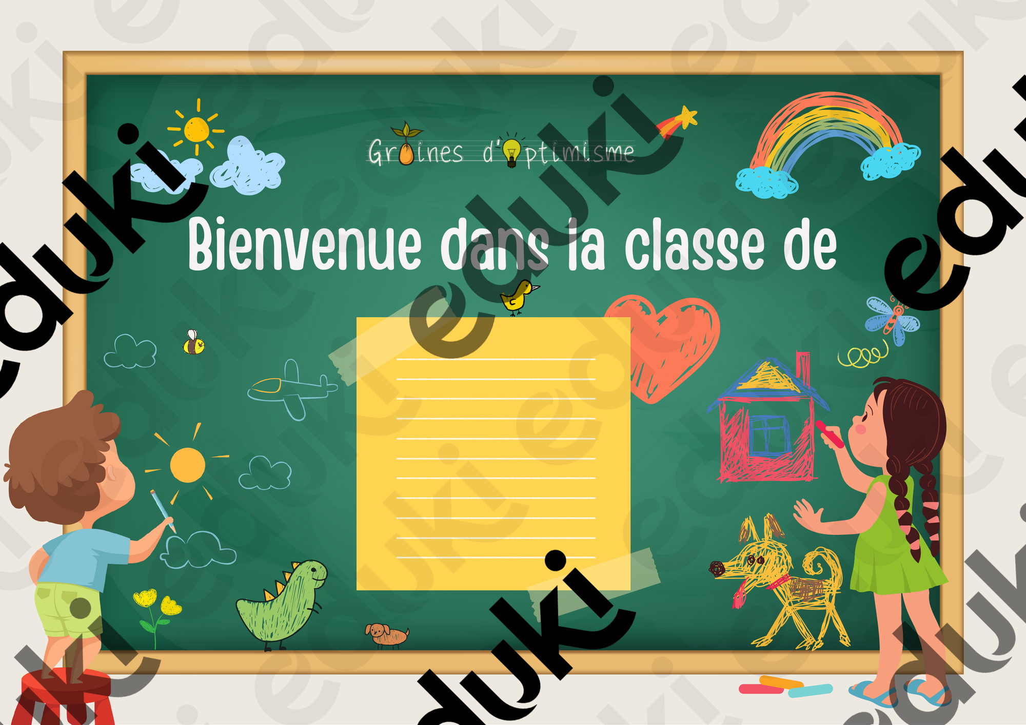 AFFICHE - Bienvenue dans la classe de... - Ressource pédagogique pour ...