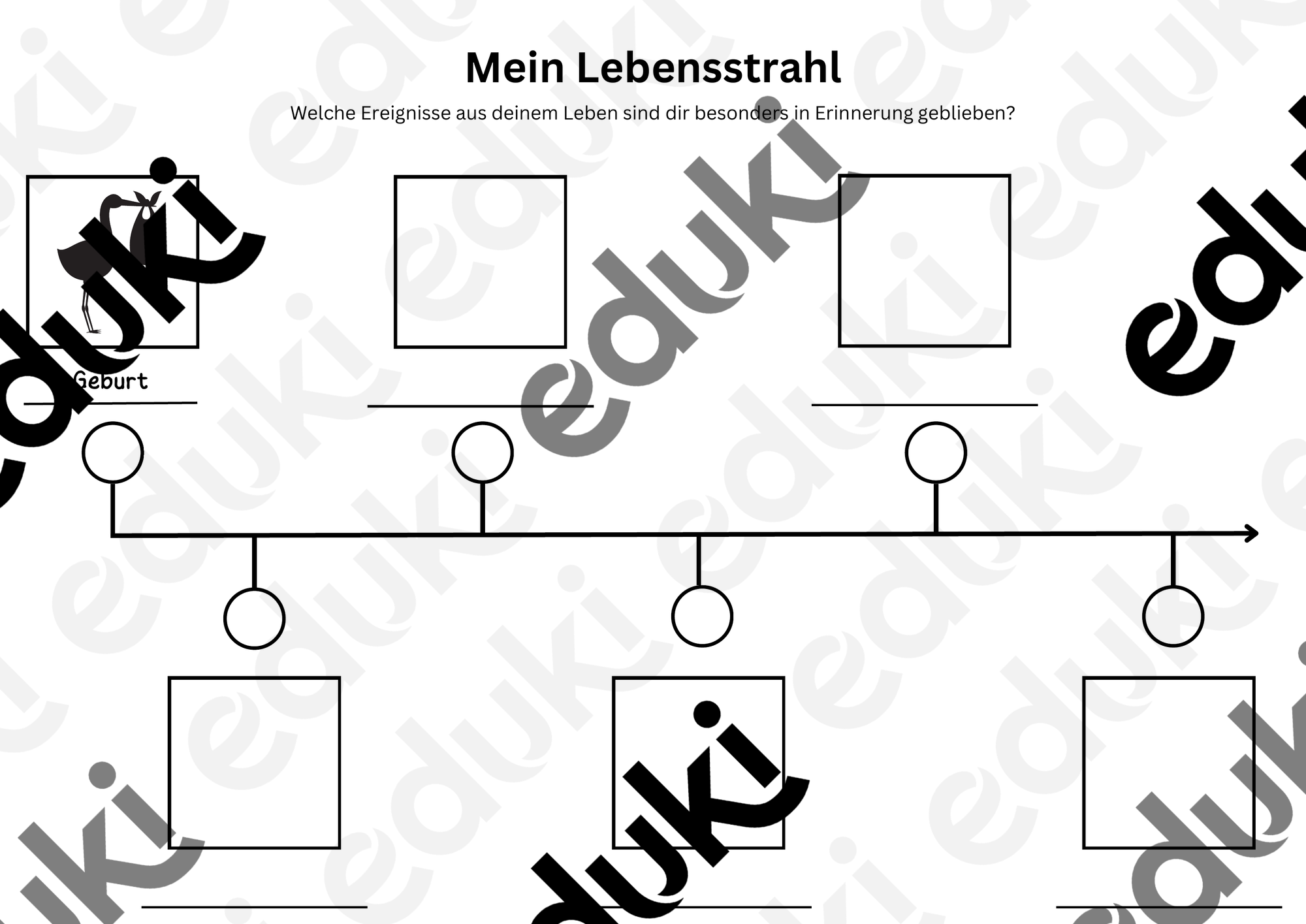 Mein Lebensstrahl Zeitstrahl – Unterrichtsmaterial in den Fächern Ethik ...