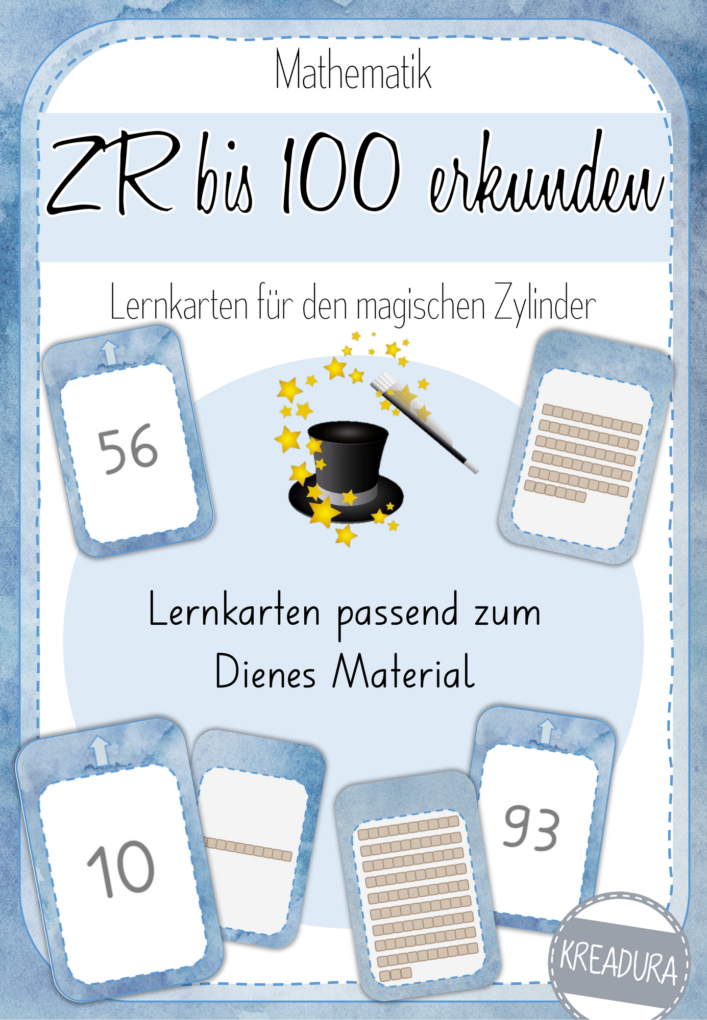 Zahlen im Zahlenraum bis 100 handelnd legen - magischer Zylinder ...