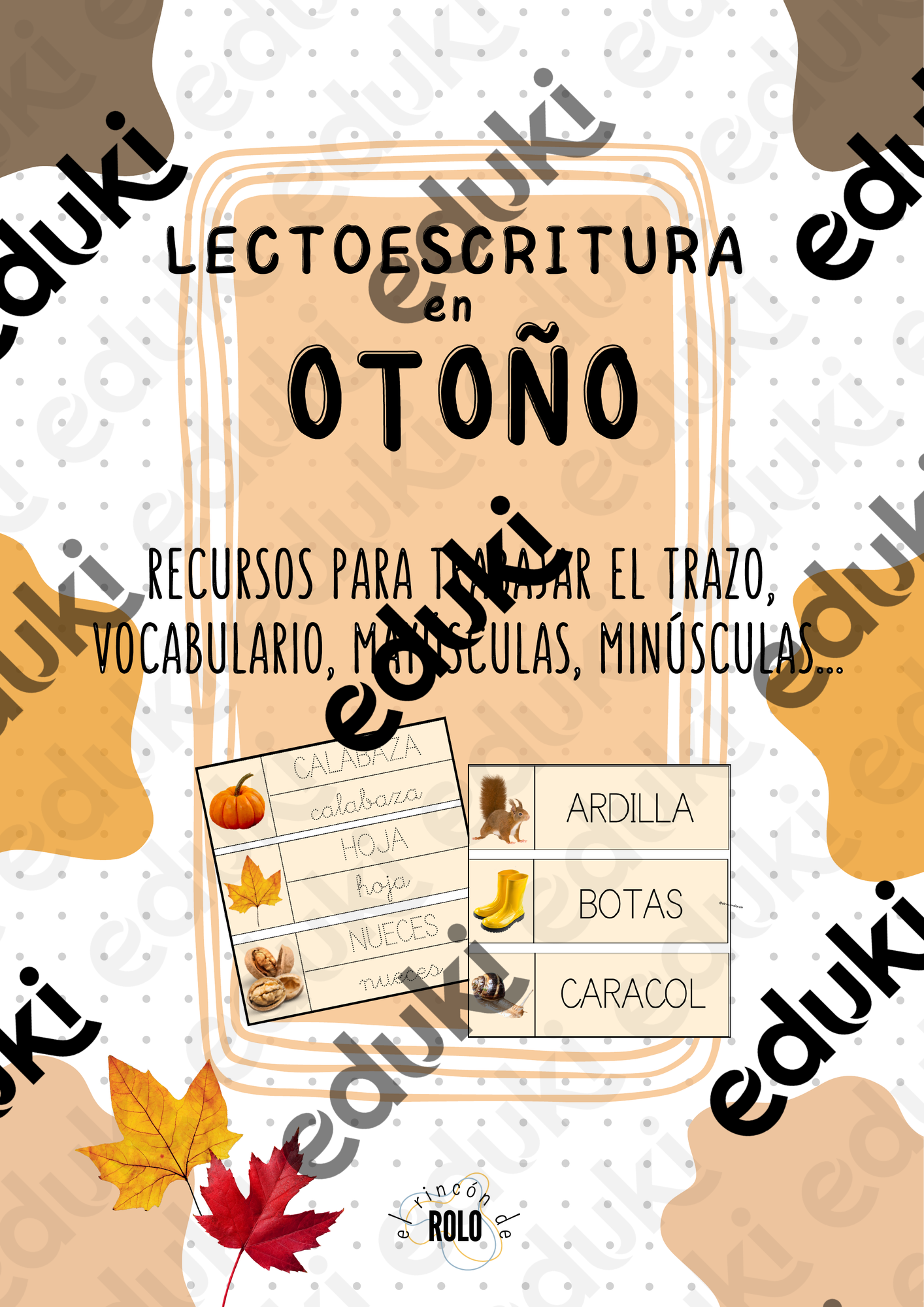 Trabajamos la lectoescritura en OTOÑO 🍂🍁 - material de la siguiente ...