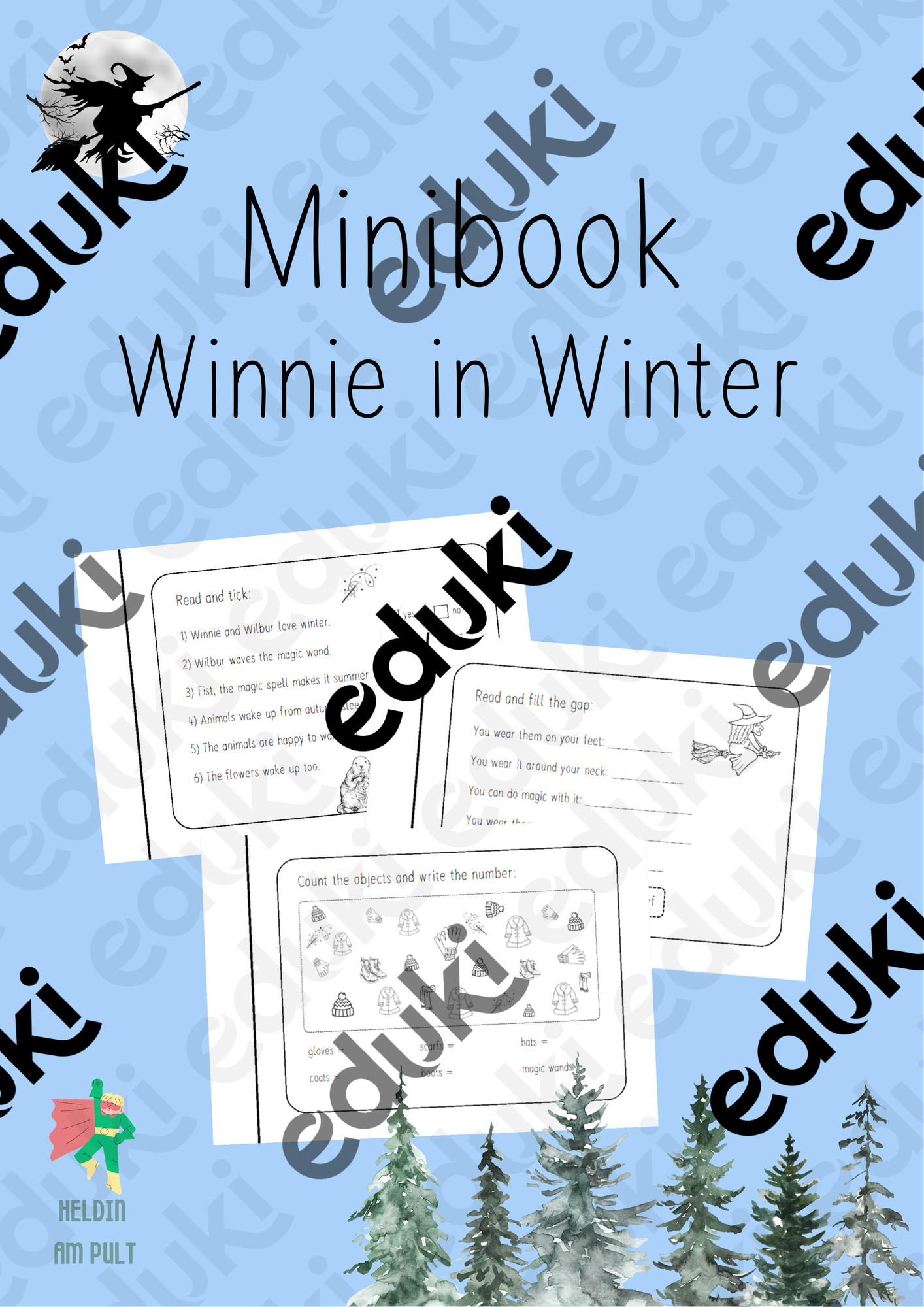 Winnie in Winter - Minibook - Winter - Christmas – Unterrichtsmaterial ...