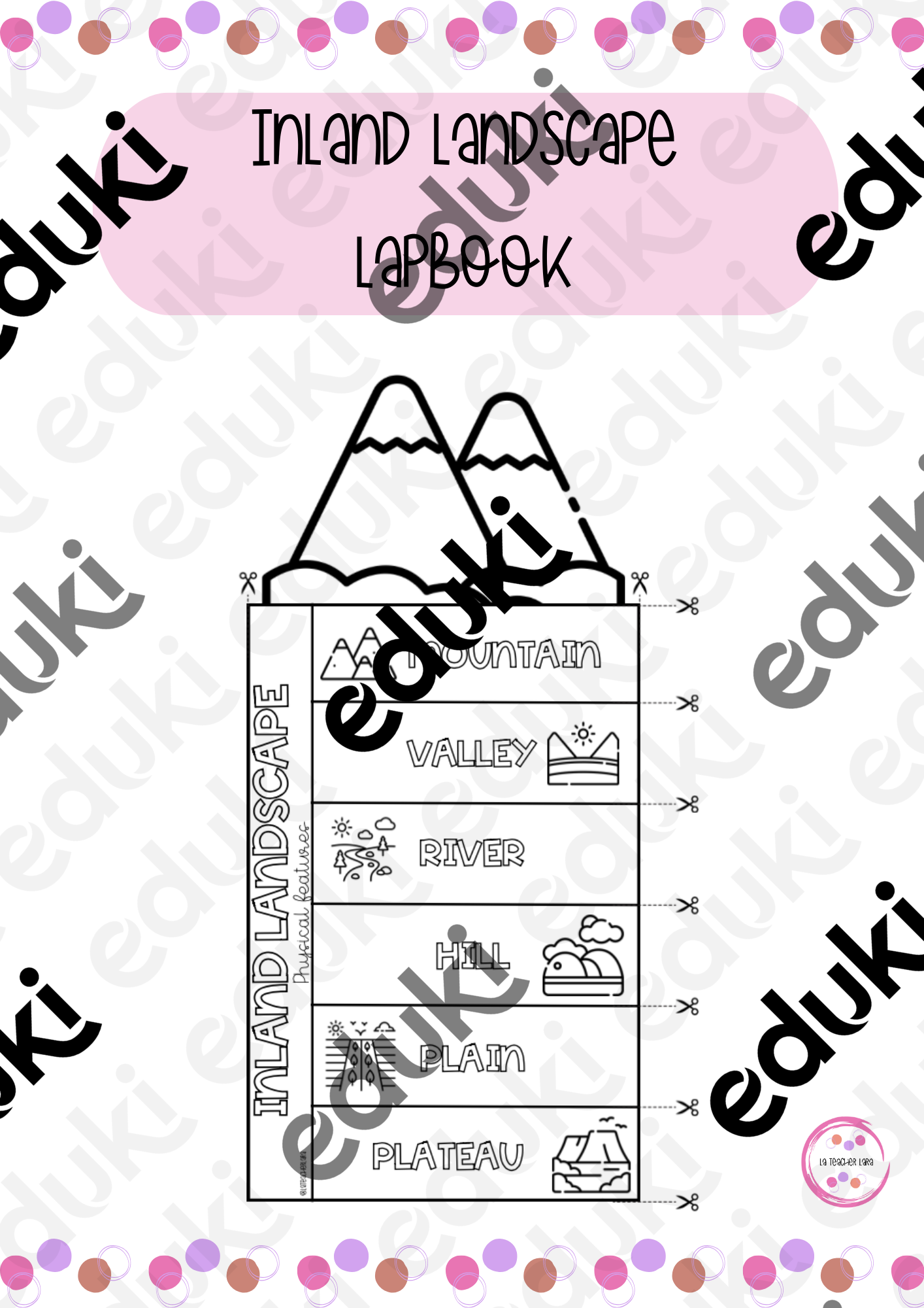 INLAND LANDSCAPE LAPBOOK - Physical features - material didáctico de ...
