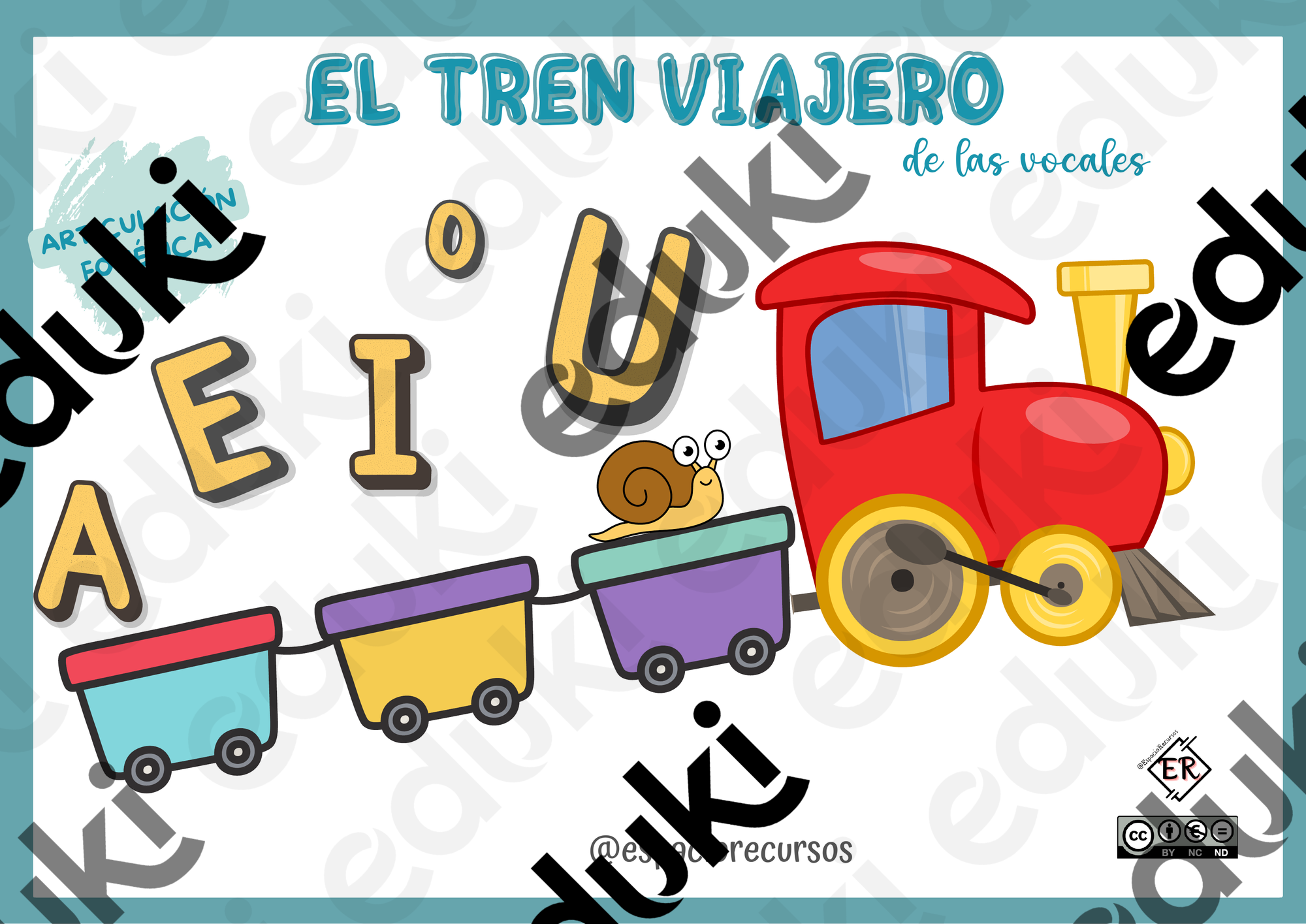 EL TREN DE LAS VOCALES @espaciorecursos - material de la siguiente ...