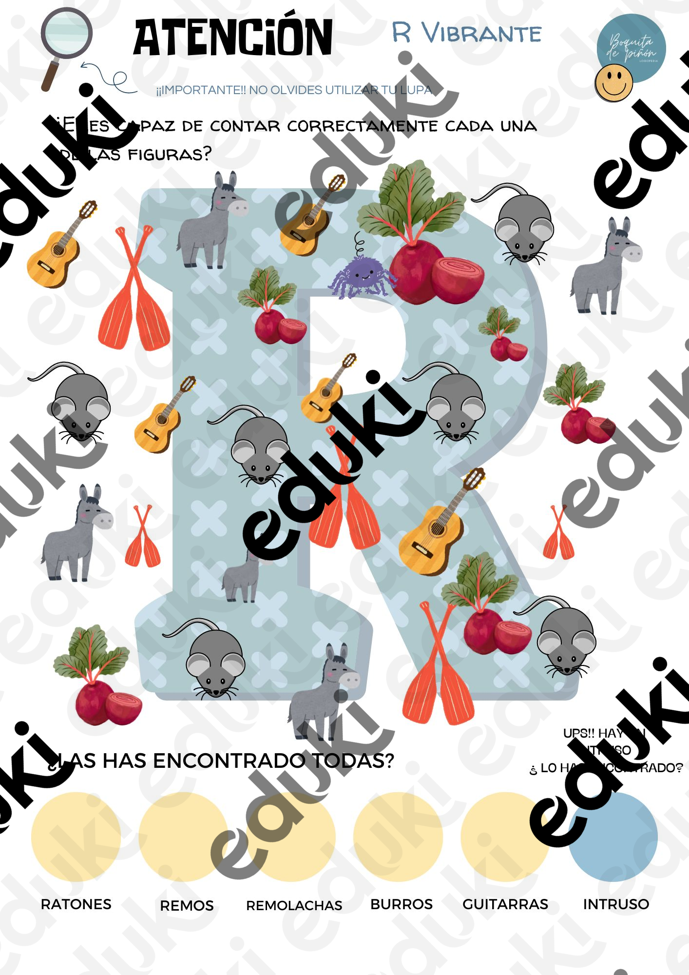 Ficha Fonema r - material de la siguiente asignatura Lengua y literatura