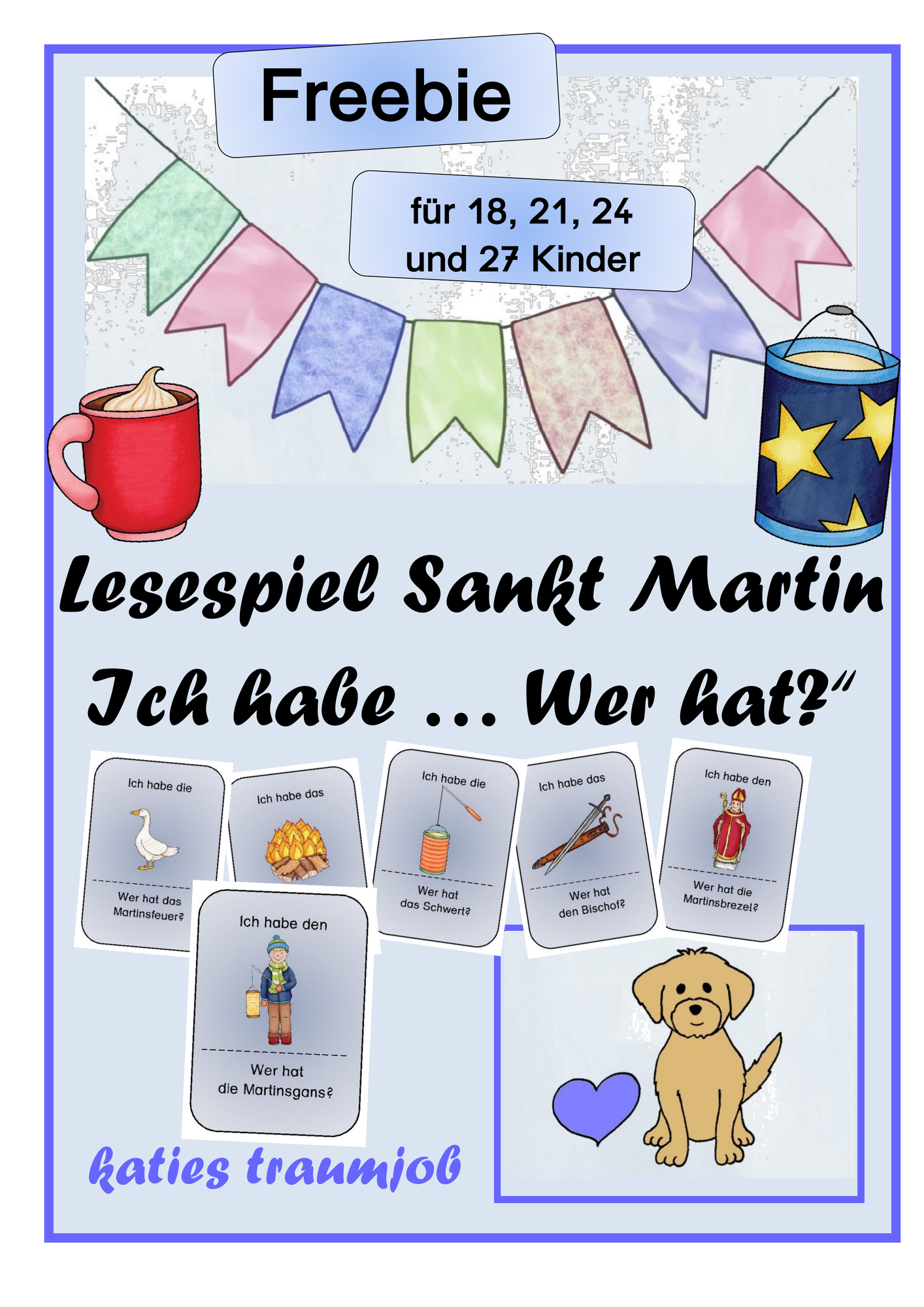 Lesespiel Sankt Martin - Ich habe ... Wer hat? – Unterrichtsmaterial in ...