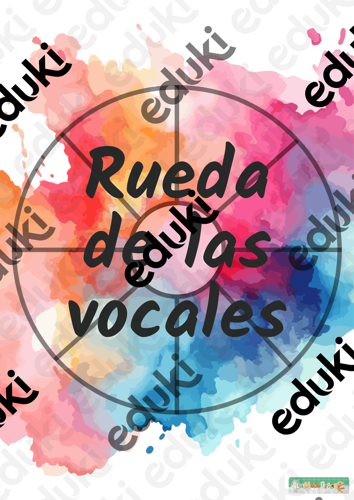 Ruedas de las vocales - material de la siguiente asignatura Lengua y ...
