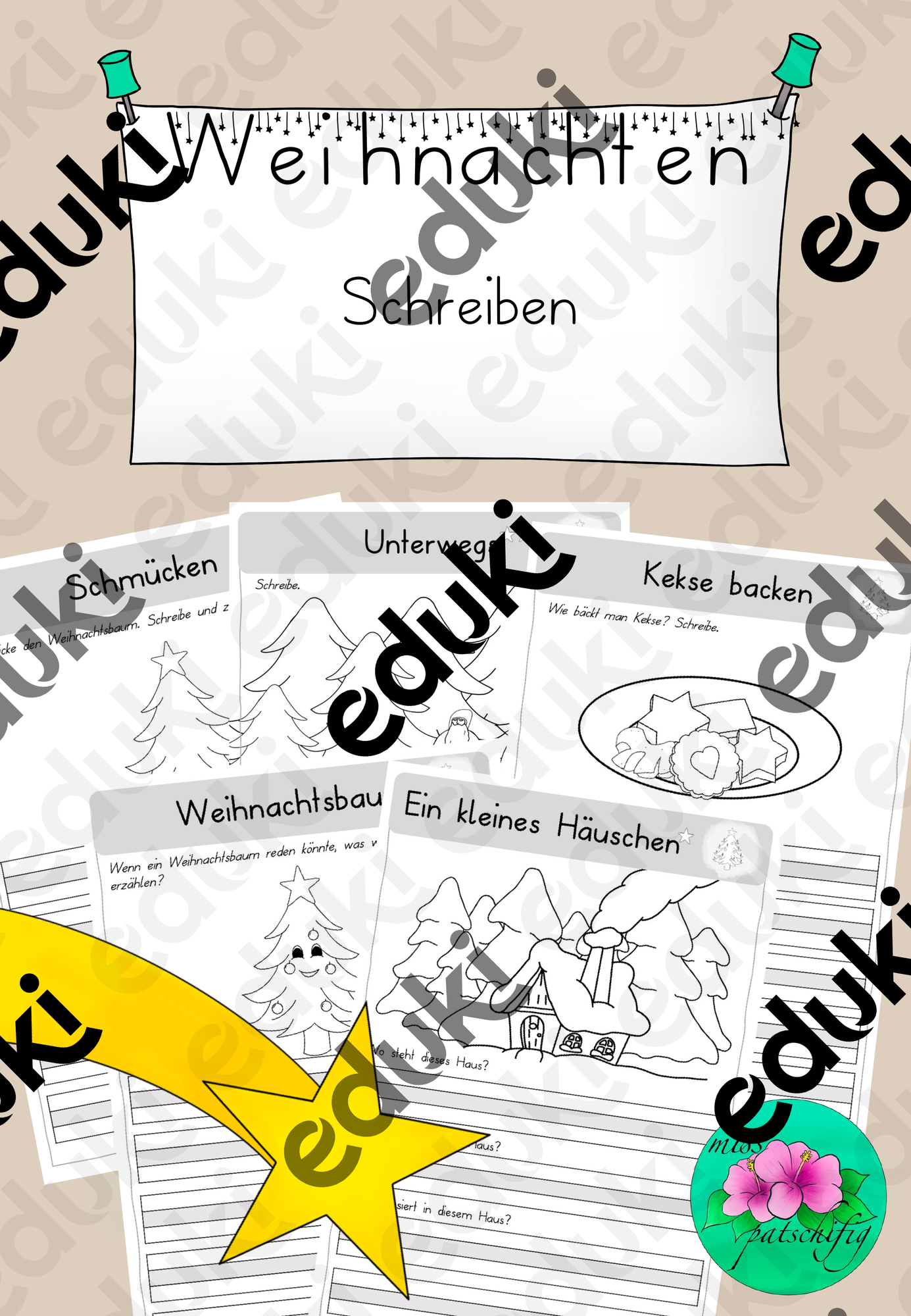 Weihnachten Schreiben 🎄- zweifach differenziert – Unterrichtsmaterial ...