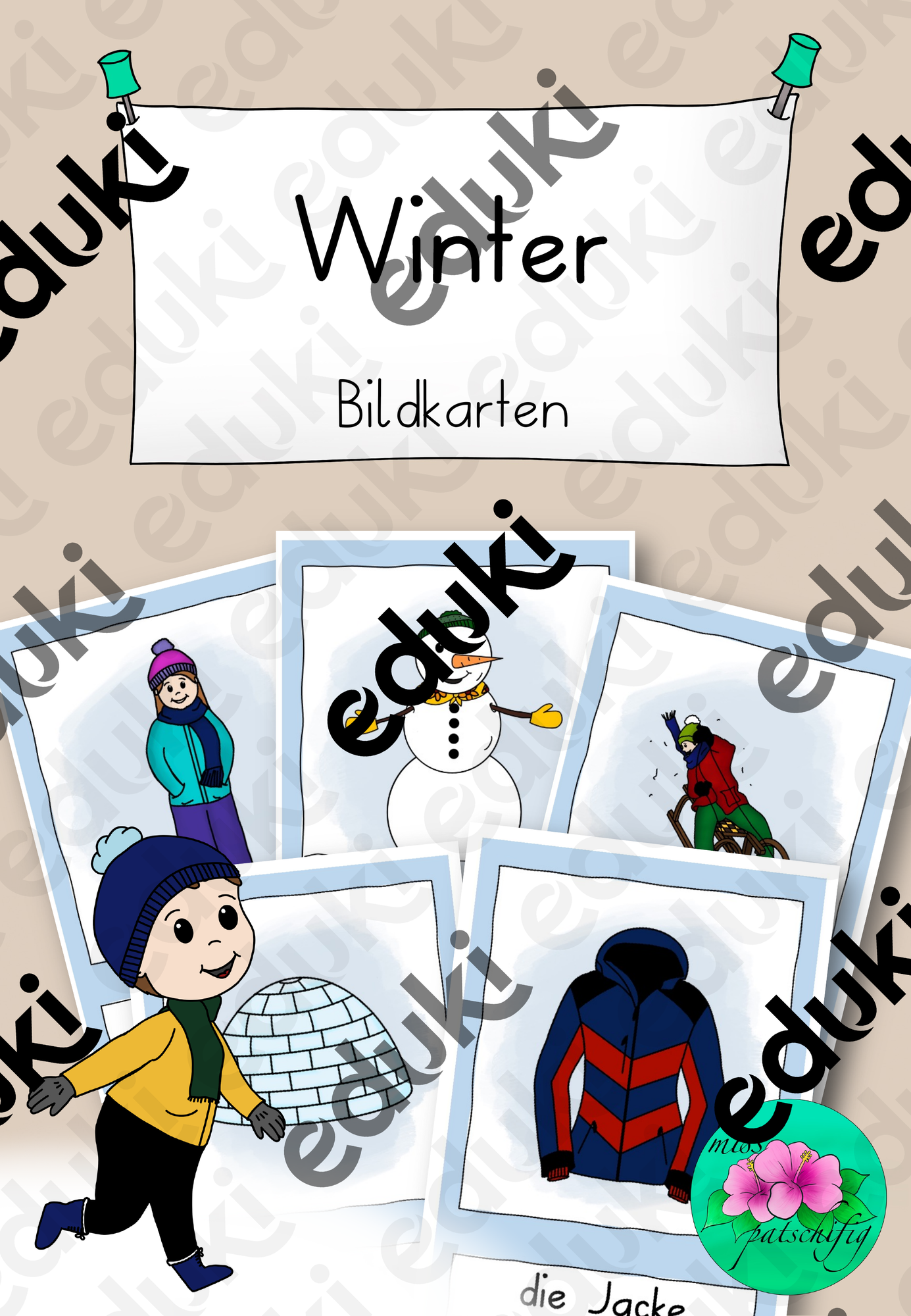 Winter Bildkarten - Wortschatz erarbeiten – Unterrichtsmaterial im Fach ...