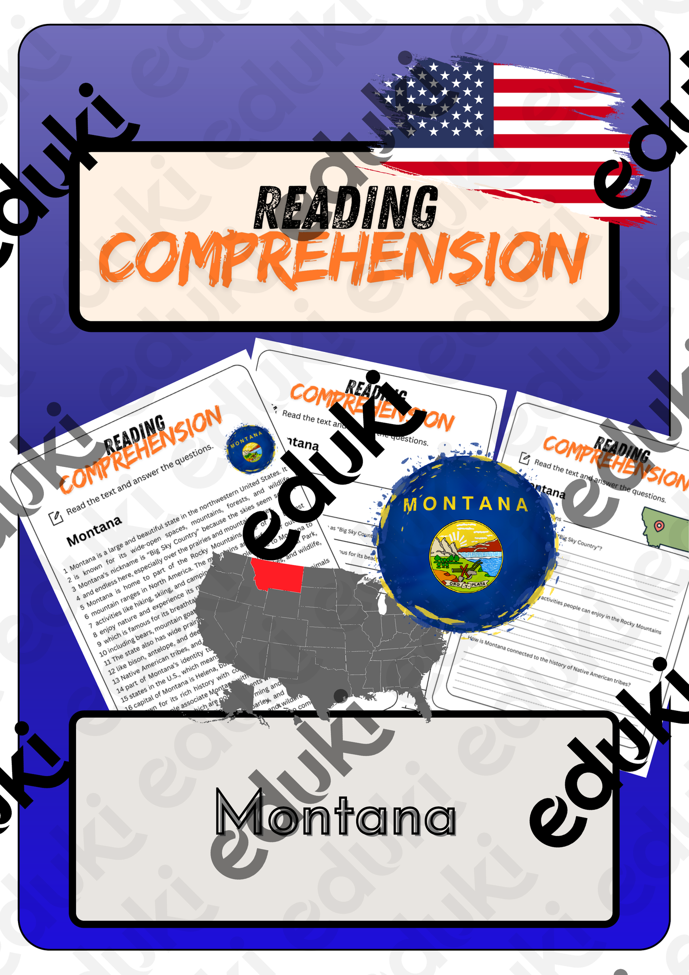 Reading Comprehension - Montana + Solutions – Unterrichtsmaterial im ...
